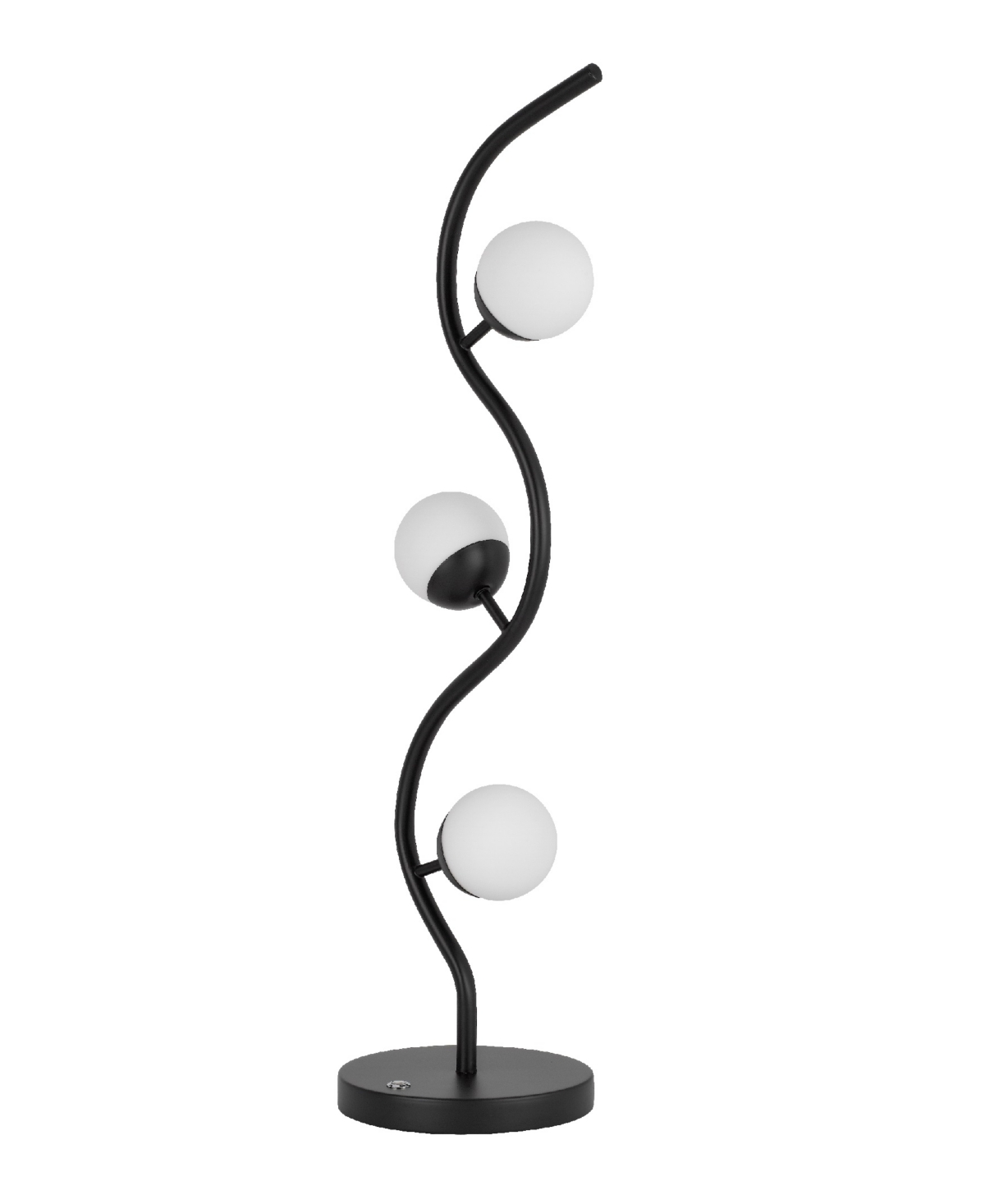 Click here for Cal Lighting 32 Metal Wavy Table Lamp - Black prices