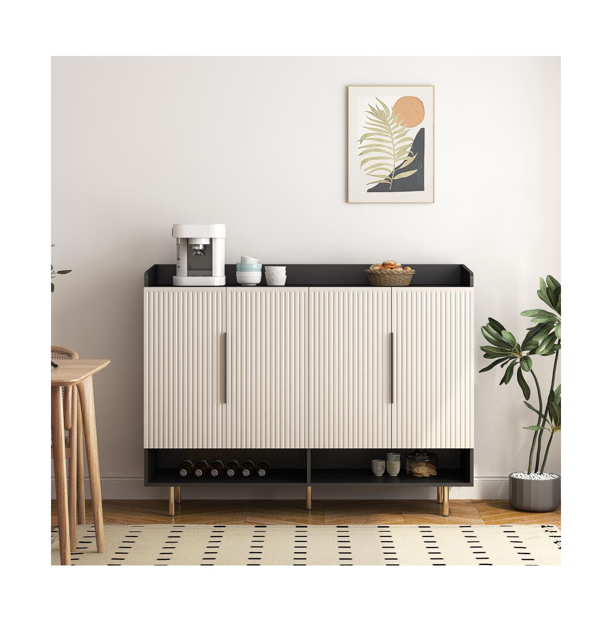 Click here for Rainsken Shoe Cabinet with 4 Doors Large Modern Sh... prices