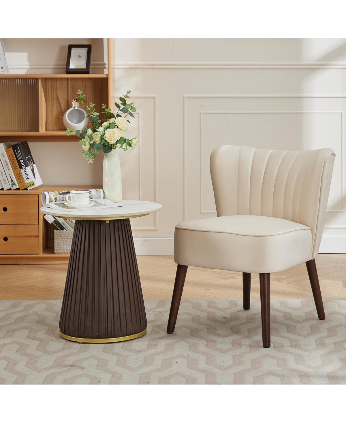 Click here for homfan Smooth Armless Chair  Upholstered Chair wit... prices