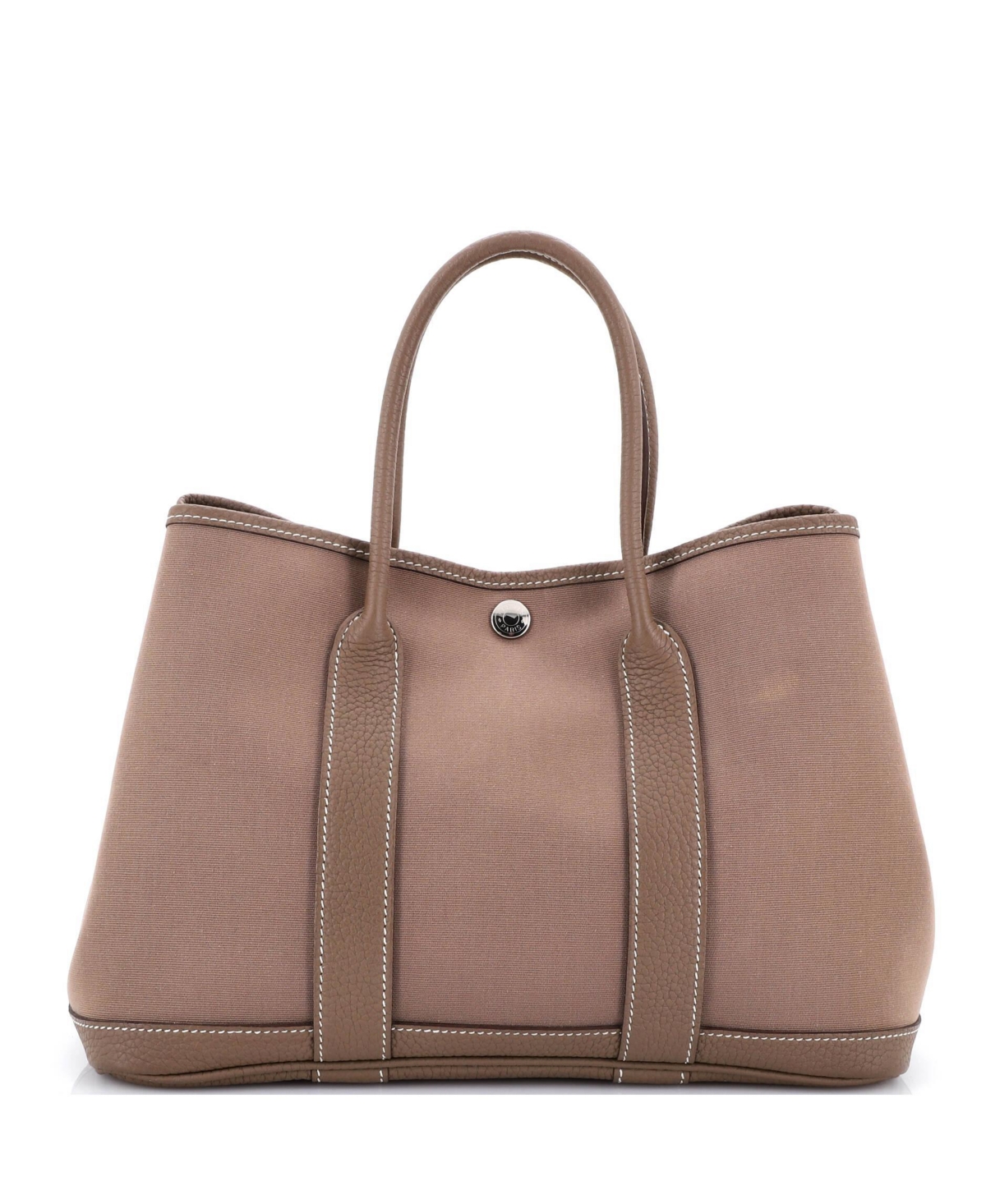 Click here for Pre-Owned HERMES 30 Garden Party Tote Toile and Le... prices