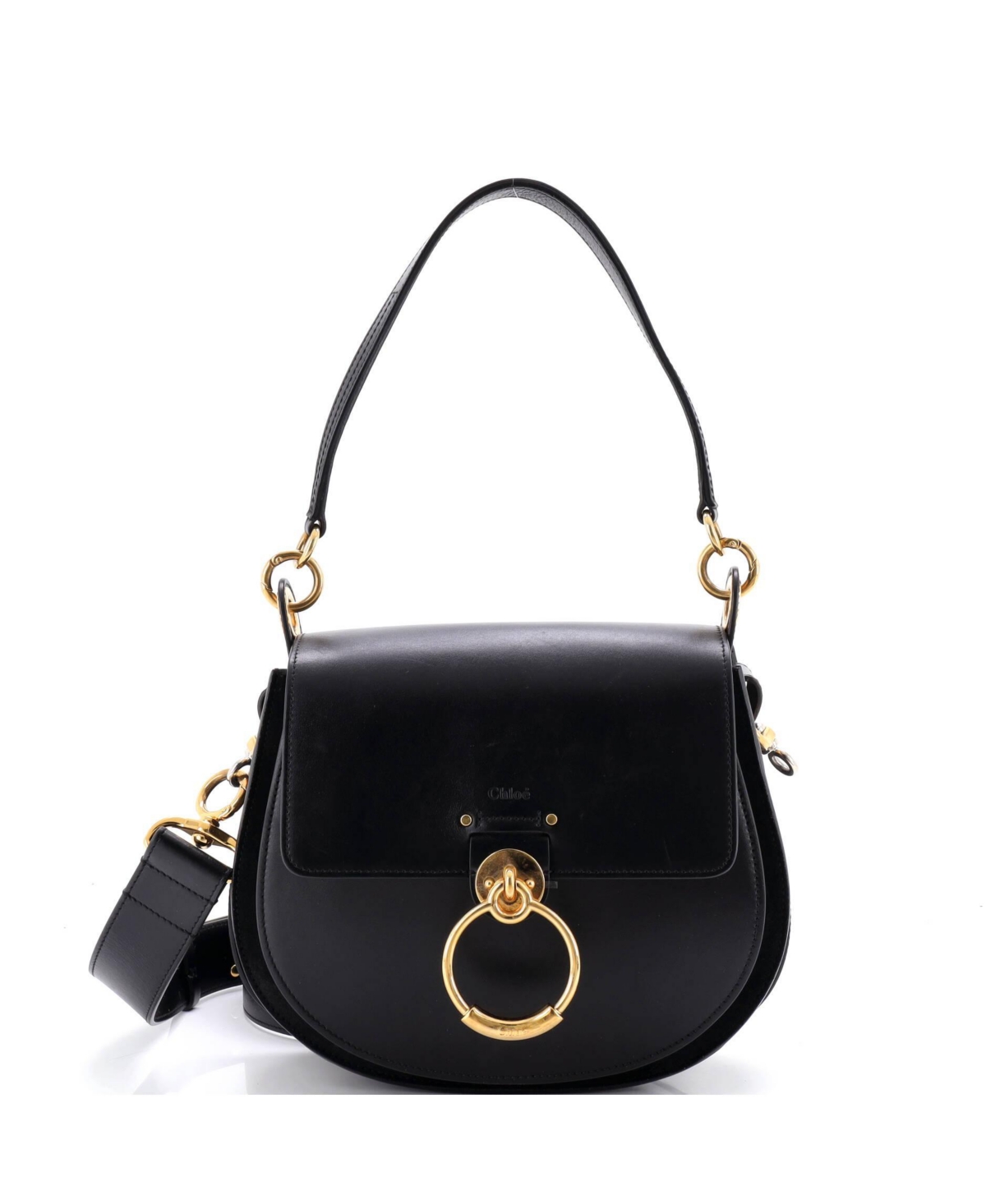 Click here for Pre-Owned Chloe Large Tess Bag Leather - Black prices