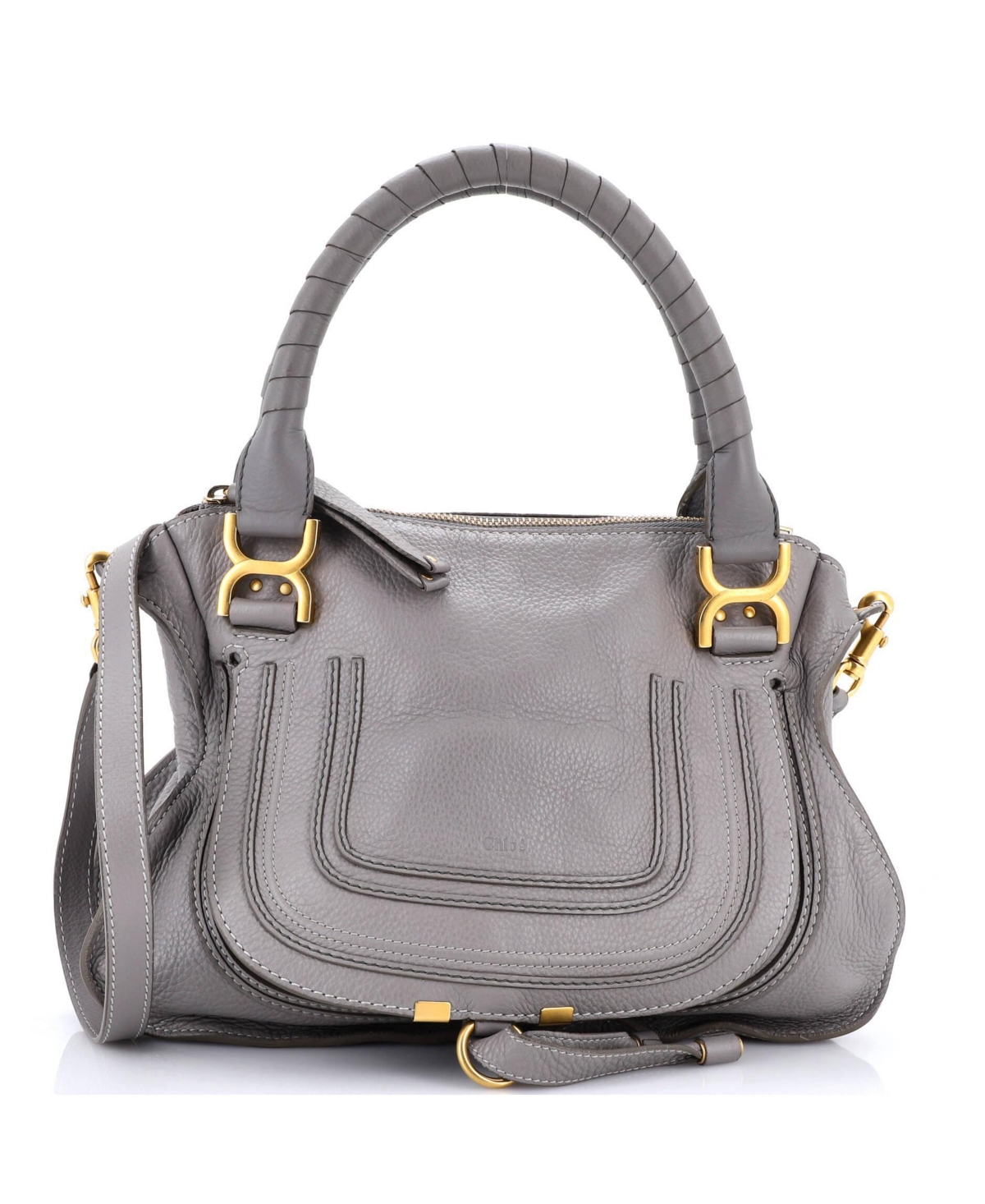 Click here for Pre-Owned Chloe Medium Marcie Satchel Leather - Gr... prices