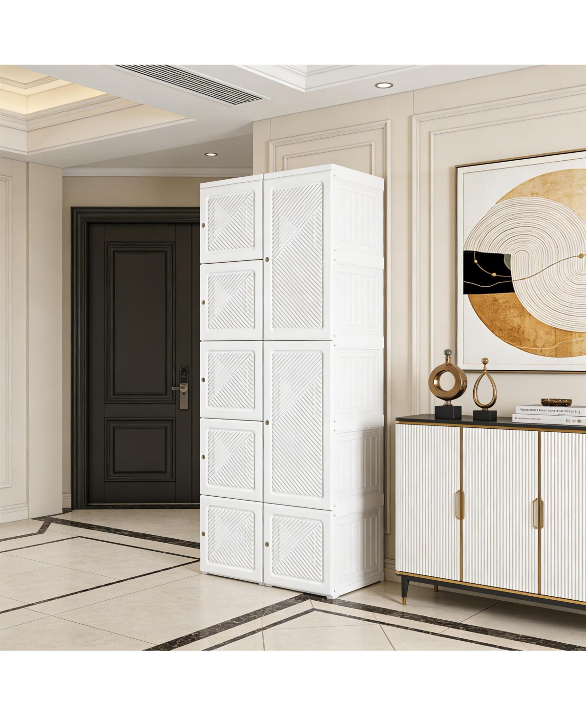 Click here for Clihome Portable Folding Wardrobe Storage Cabinet... prices