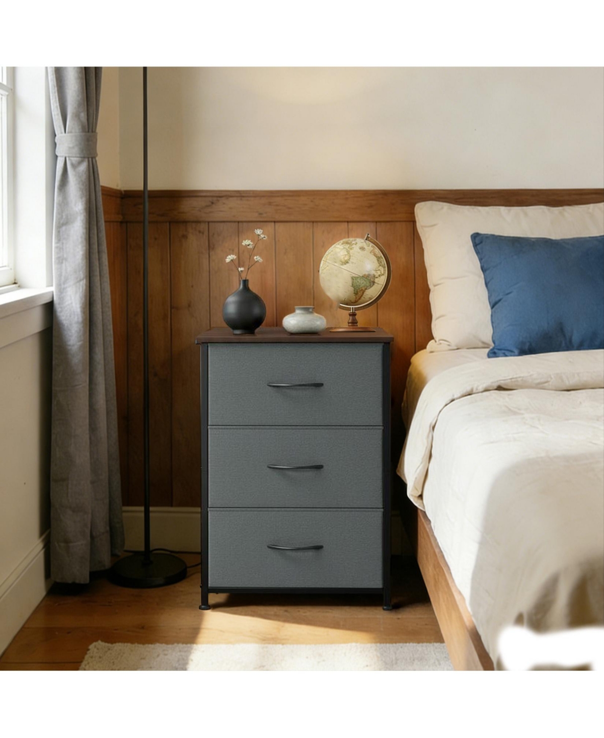 Click here for homfan Slim 3-Drawer Dresser with Removable Fabric... prices