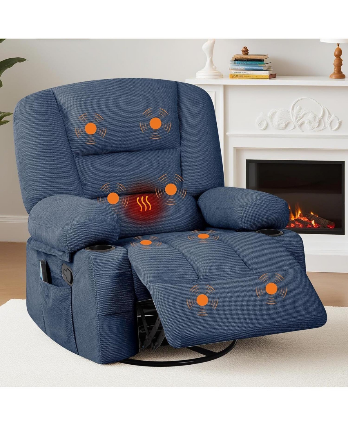 Click here for homfan Manual Swivel Recliner Chair with 360degree... prices