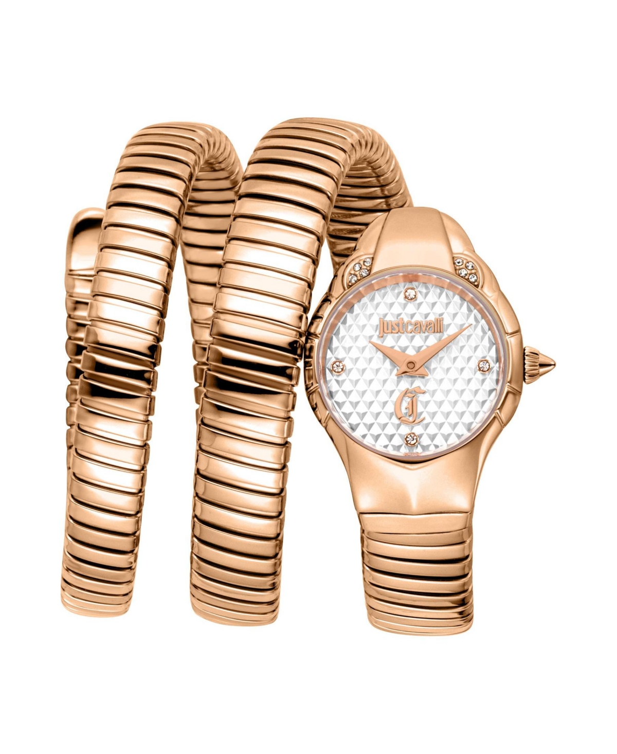 Click here for Just Cavalli Womens Amanta Quartz Ip Rose Stainles... prices