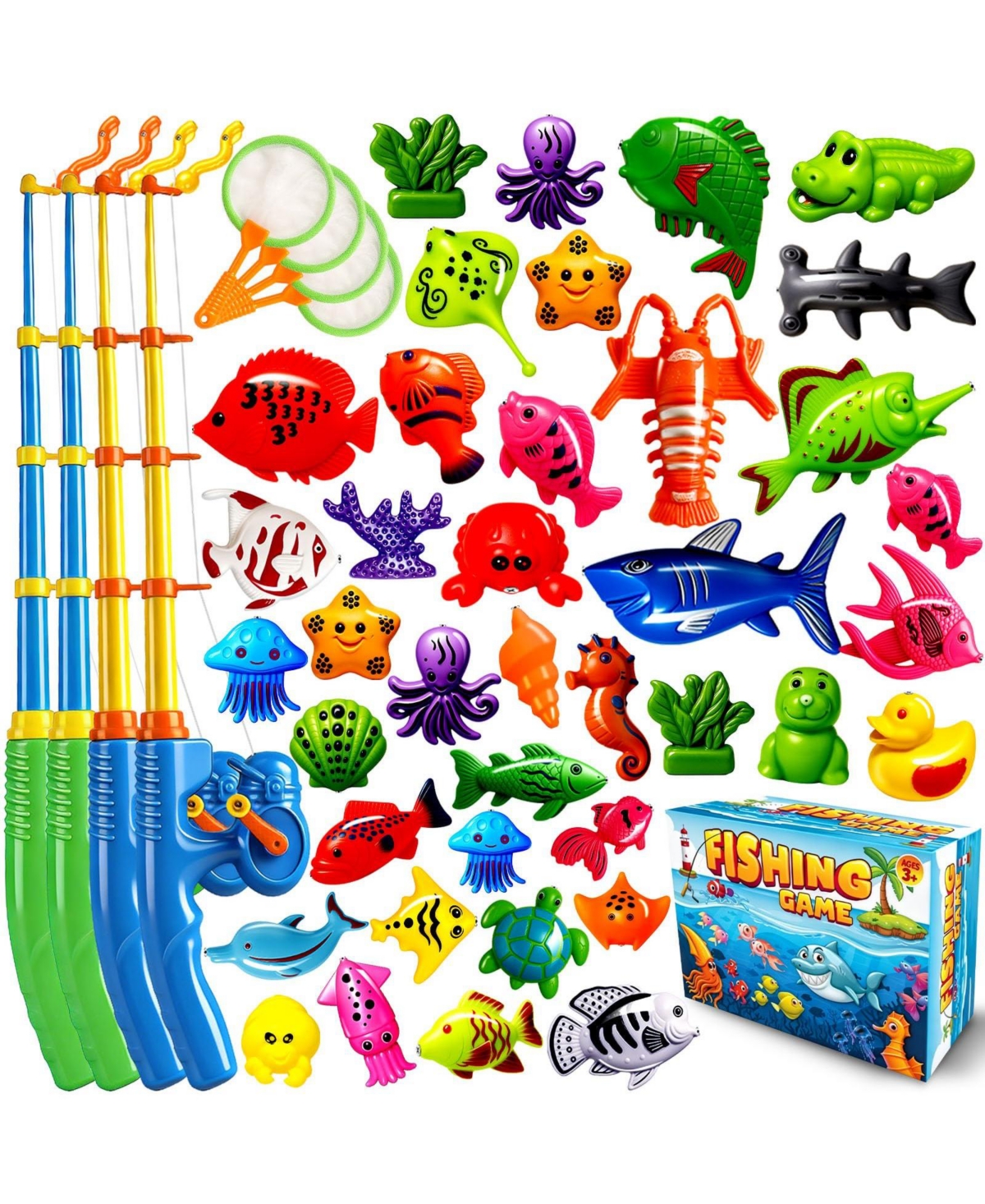 Click here for Gnuadz 40 Fishes Fishing Game Set Water Table Bath... prices