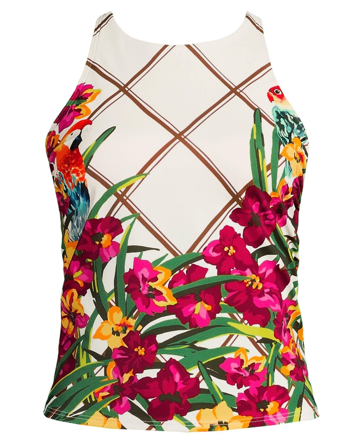 Click here for Lands End Womens Tugless High Neck Strappy Back Ta... prices