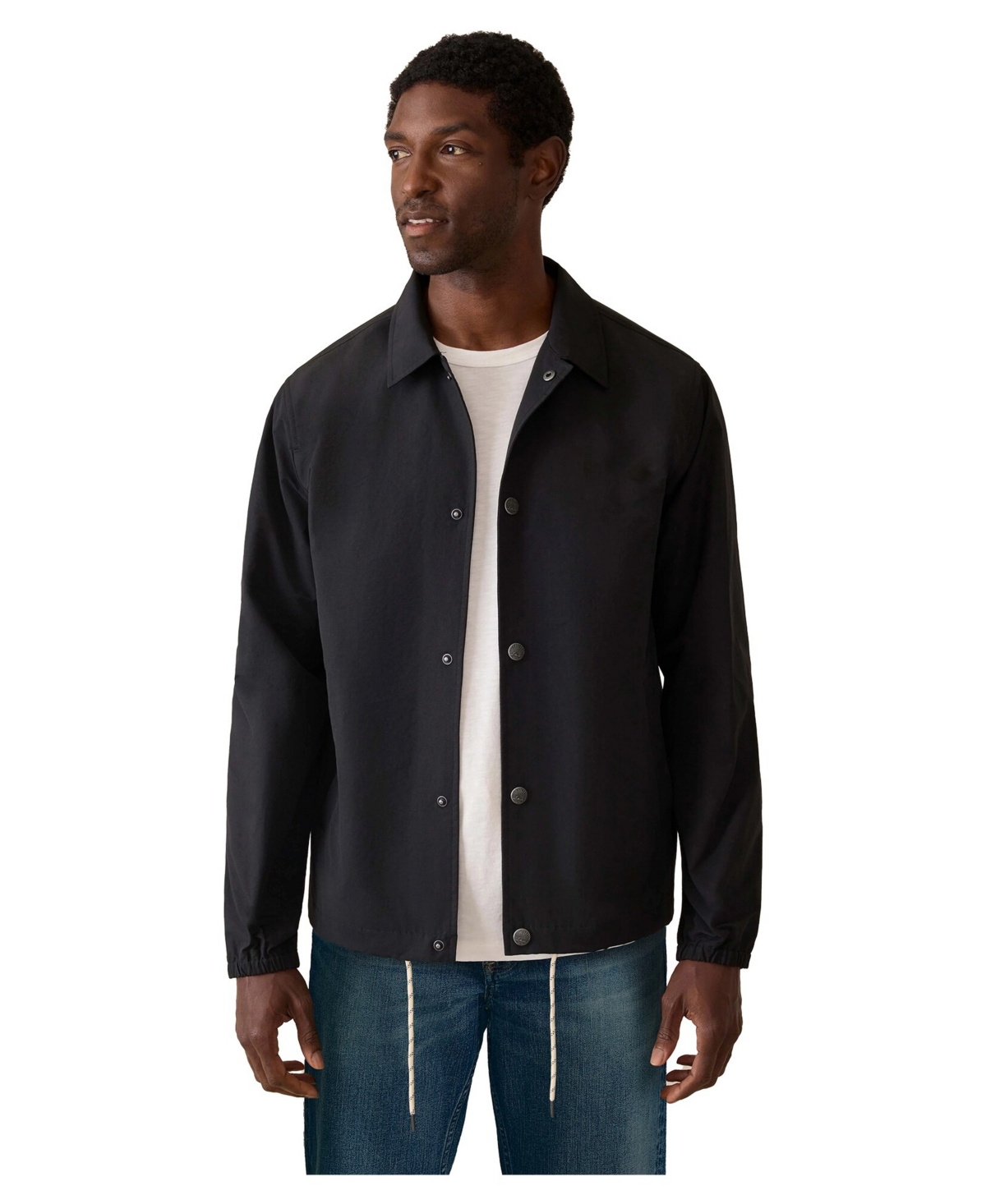 Click here for Faherty Mens Black New York Knicks Coaches Full-Sn... prices