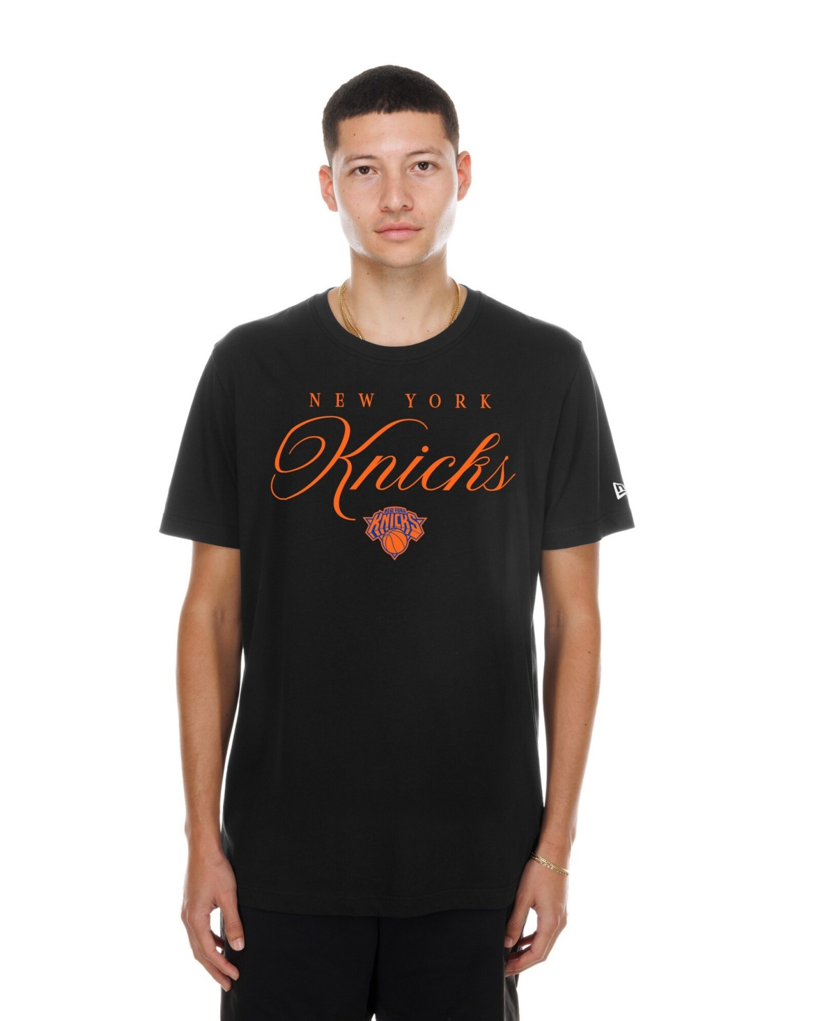 Click here for New Era Mens Black New York Knicks Script T-Shirt... prices