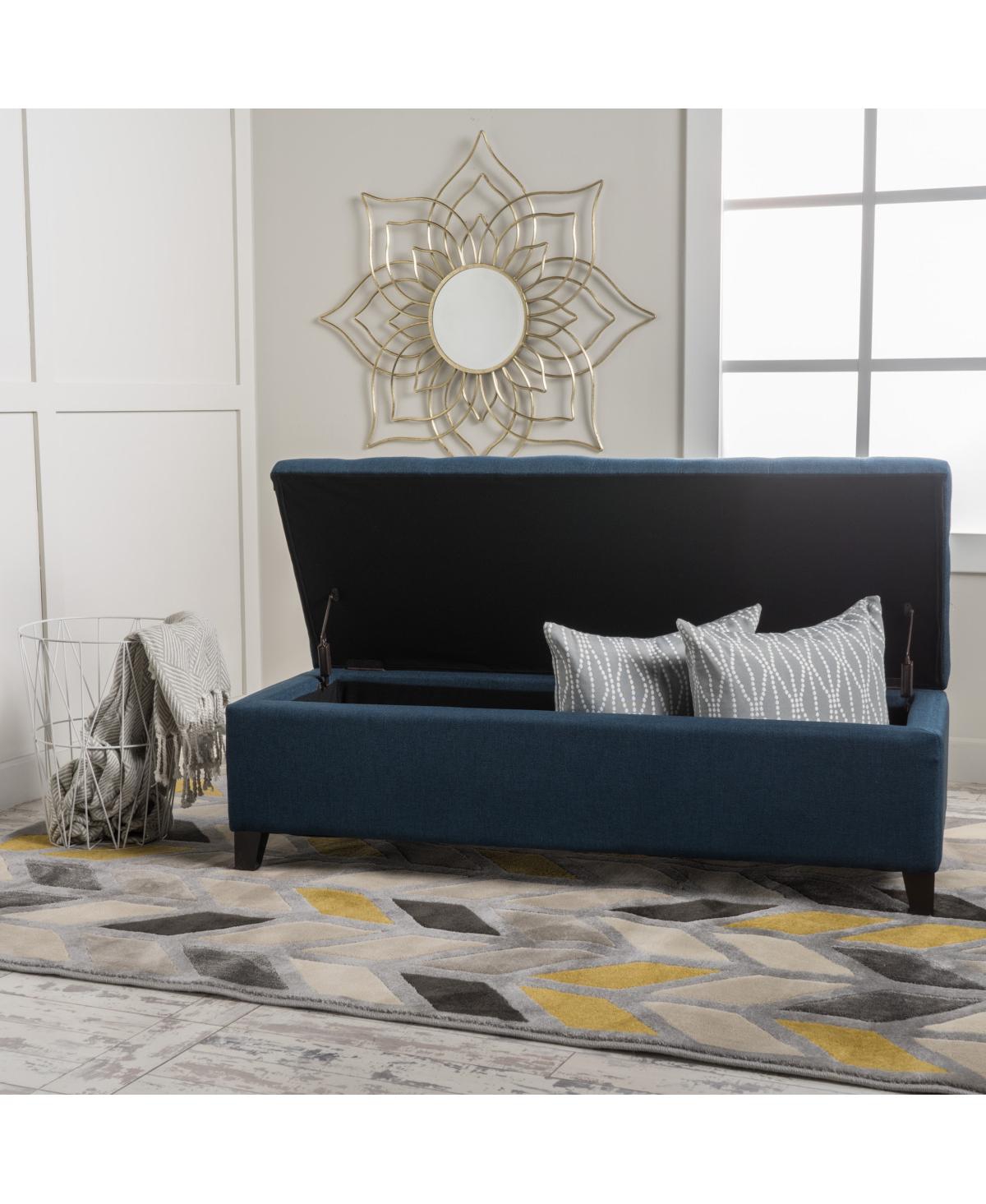 Click here for Streamdale Furniture Storage Ottoman Bench - Navy... prices