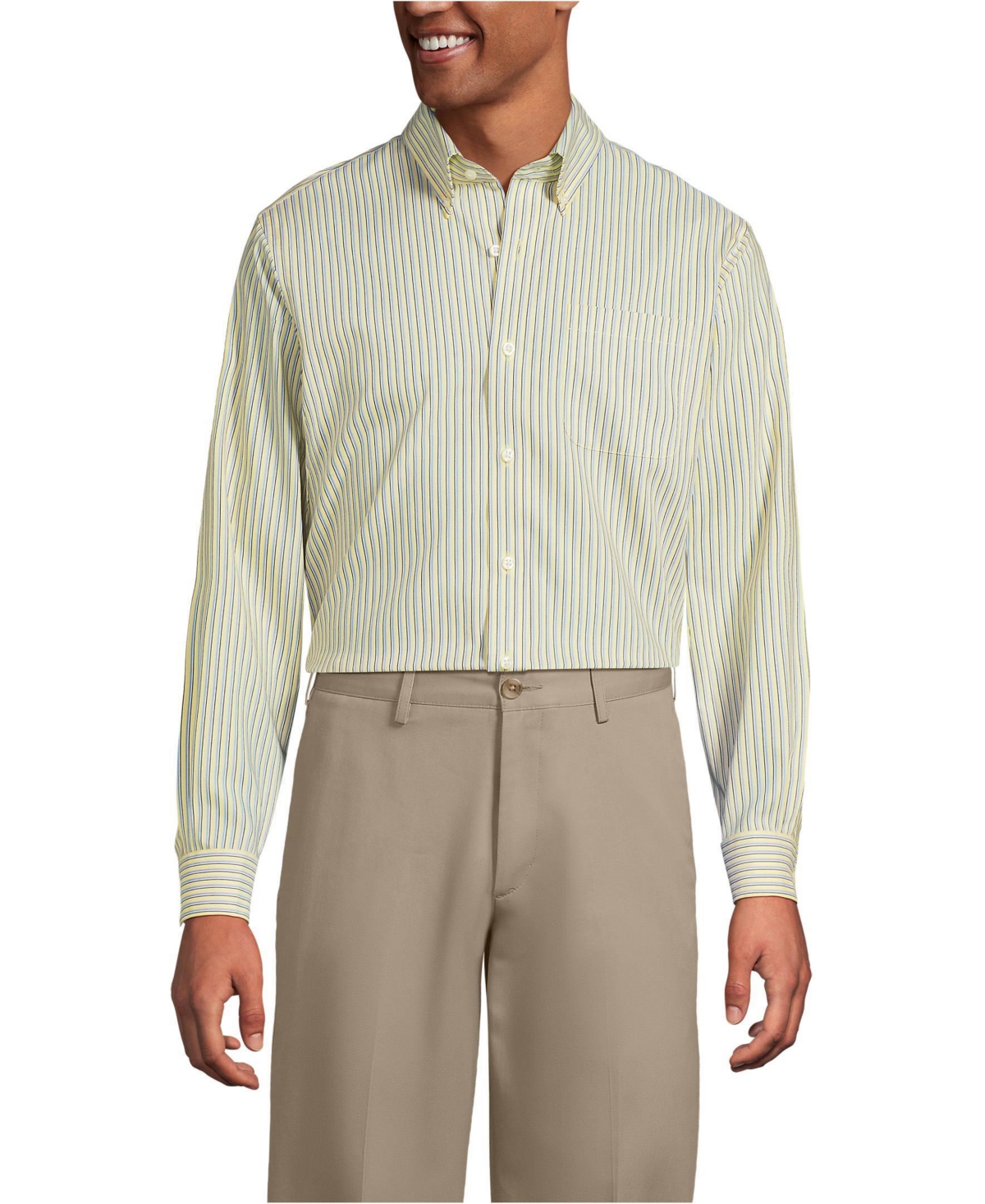 Click here for Lands End Mens Traditional Fit Solid No Iron Supim... prices