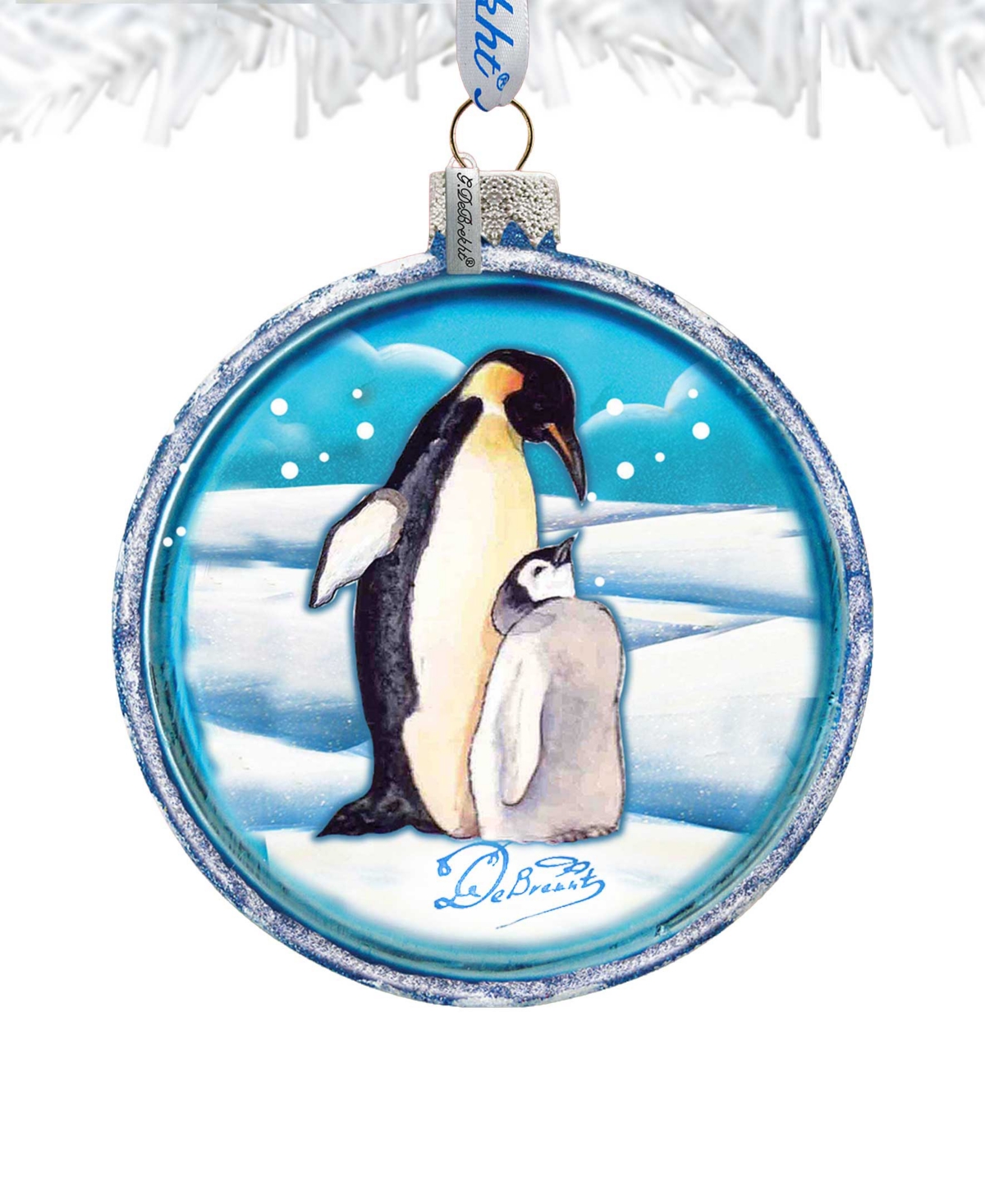 Click here for G.DeBrekht Penguin Pals Cut Ball Holiday Ornament... prices