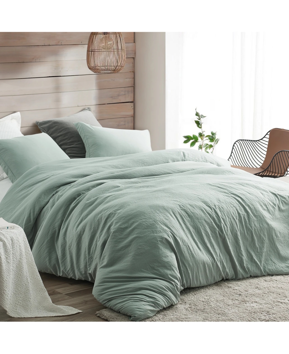 Coma Inducer Loft Coma Inducer Comforter With Duvet Cover Set - Light/Pastel Green