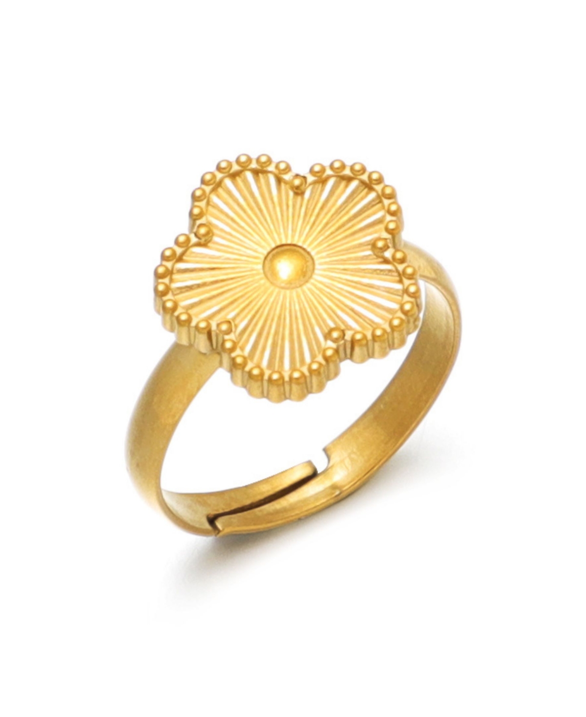 Click here for Adornia Tarnish Resistant Gold Adjustable 5-Leaf C... prices