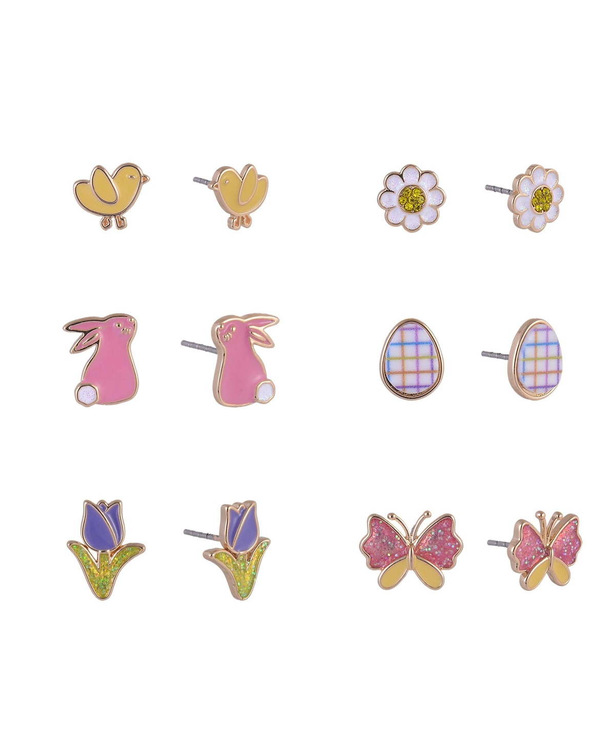 Click here for Hallmark 6 pack Easter Theme Stud Earring Set prices