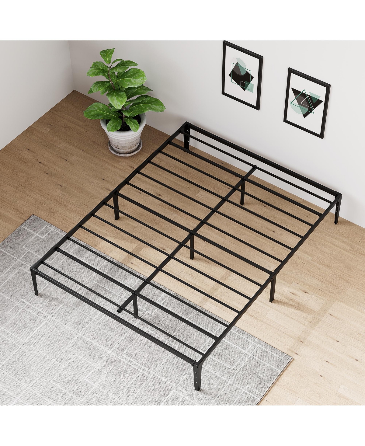 Click here for homfan 6 Inch Low Bed Frame  Metal Platform Bed Fr... prices