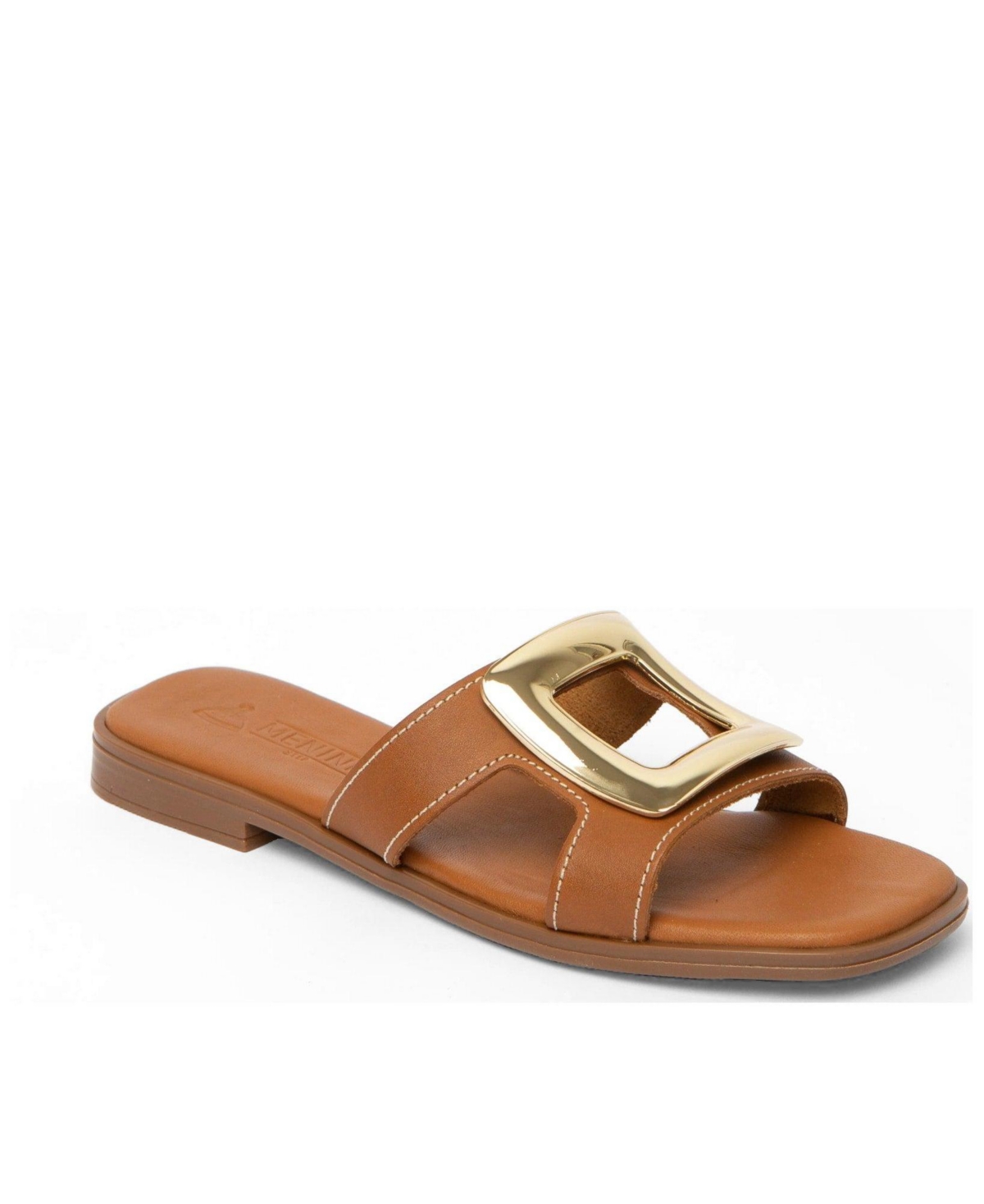 Click here for Menina Step Womens Brisa Flat Sandal - Tan prices