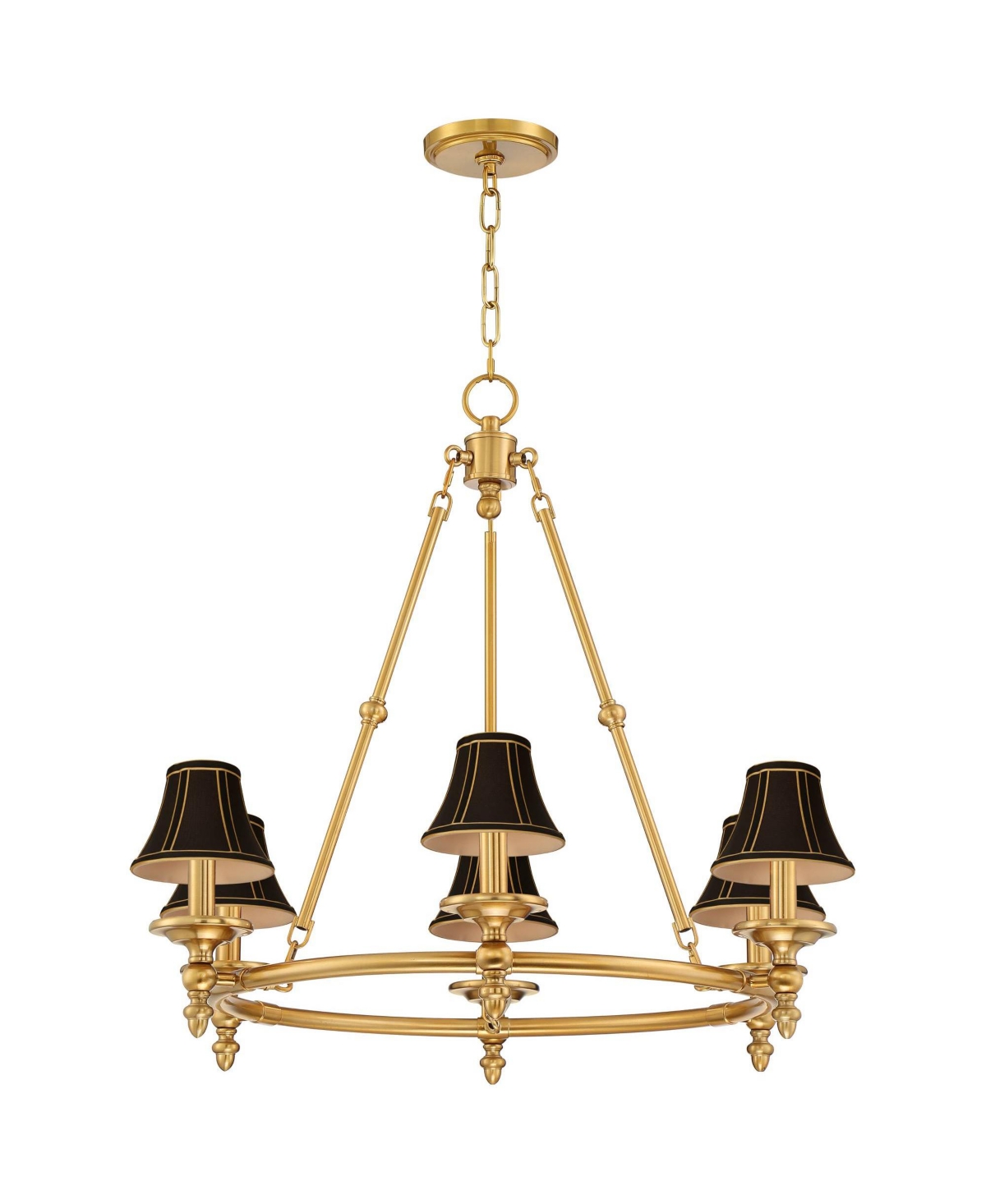 Click here for Stiffel Hartley 28inch Antique Gold 6-Light Chande... prices