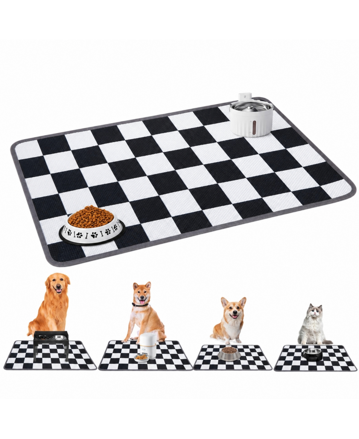 Click here for Aronkl Absorbent Anti Slip Waterproof Pet Feeding... prices