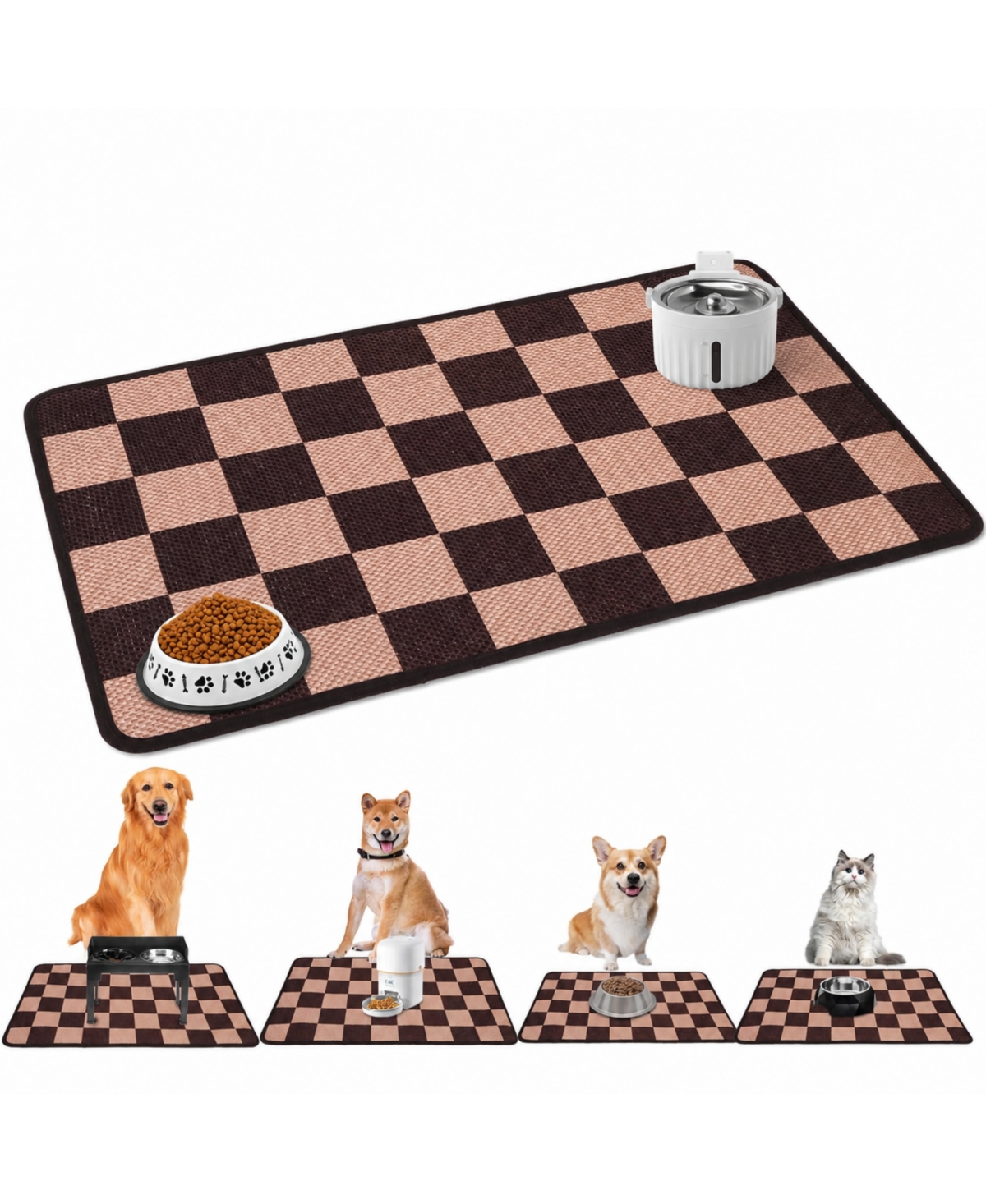 Click here for Aronkl Absorbent Anti Slip Waterproof Pet Feeding... prices