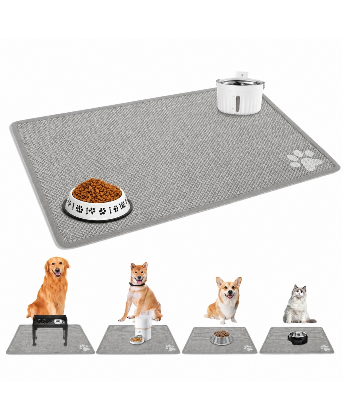 Click here for Aronkl Absorbent Anti Slip Waterproof Pet Feeding... prices