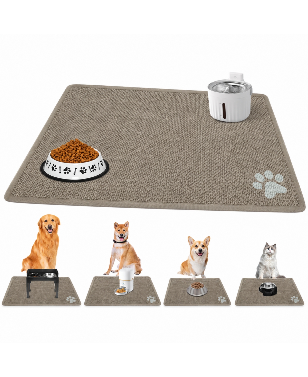 Click here for Aronkl Absorbent Anti Slip Waterproof Pet Feeding... prices