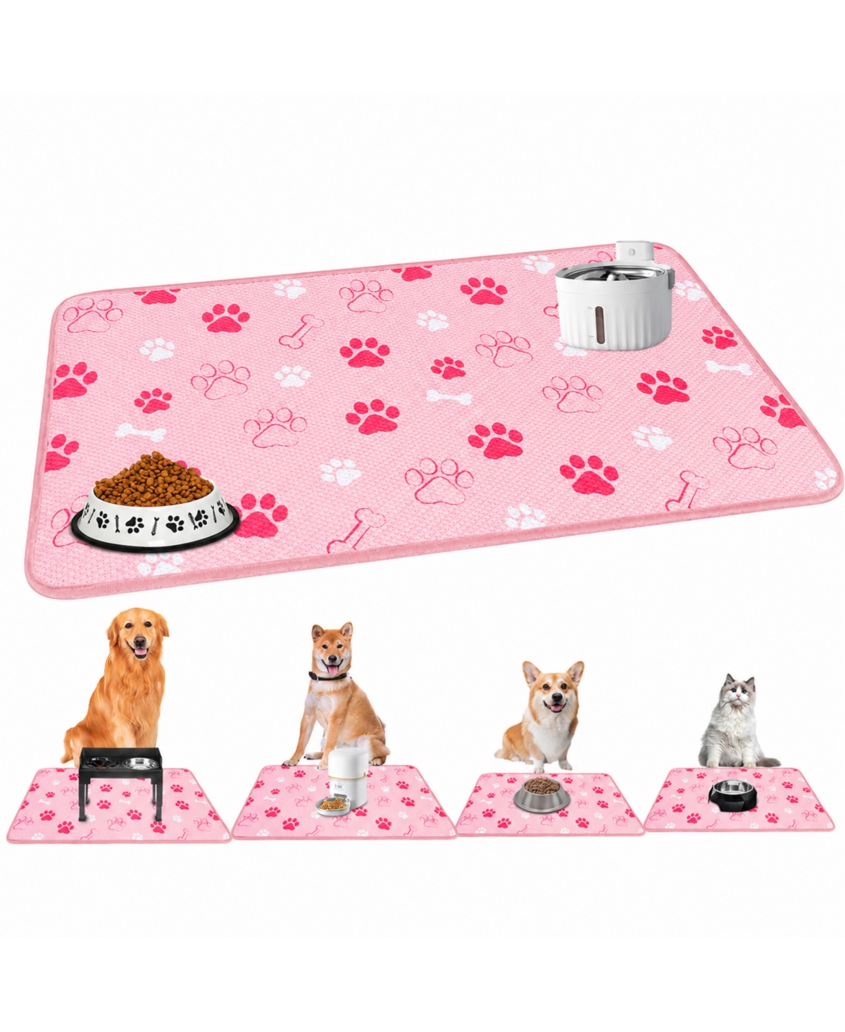 Click here for Aronkl Absorbent Anti Slip Waterproof Pet Feeding... prices