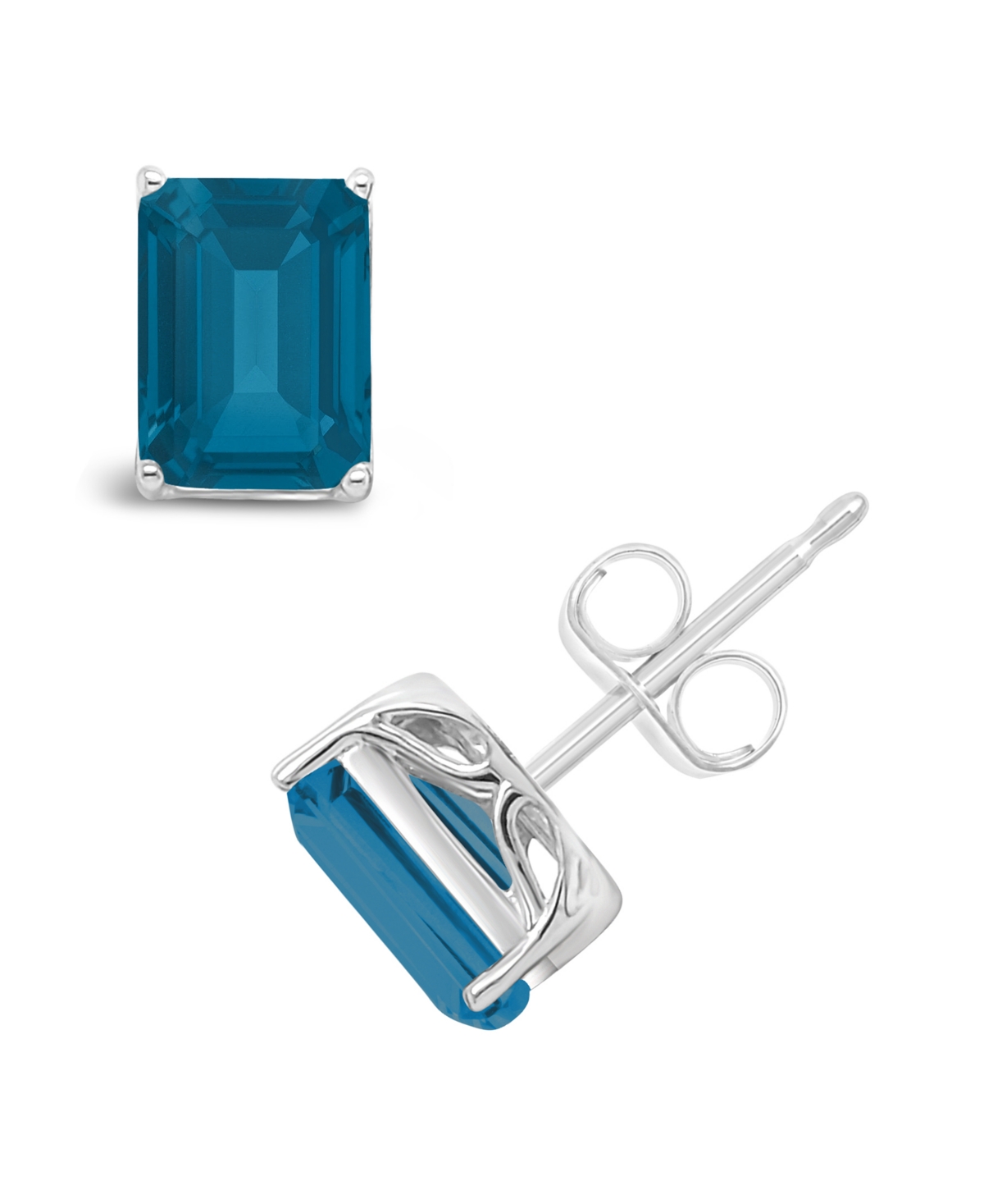 Click here for Blue Topaz (3-3/4 ct. t.w.) Stud Earrings in Sterl... prices