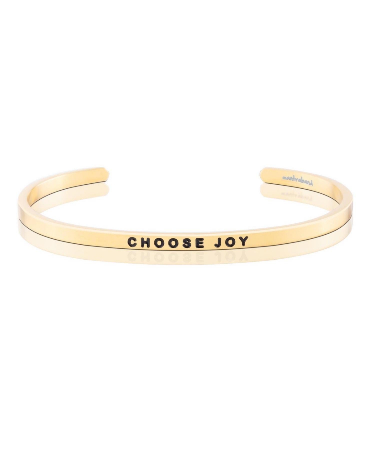 Click here for Mantra Choose Joy Bracelet - Outside - yellow gold prices