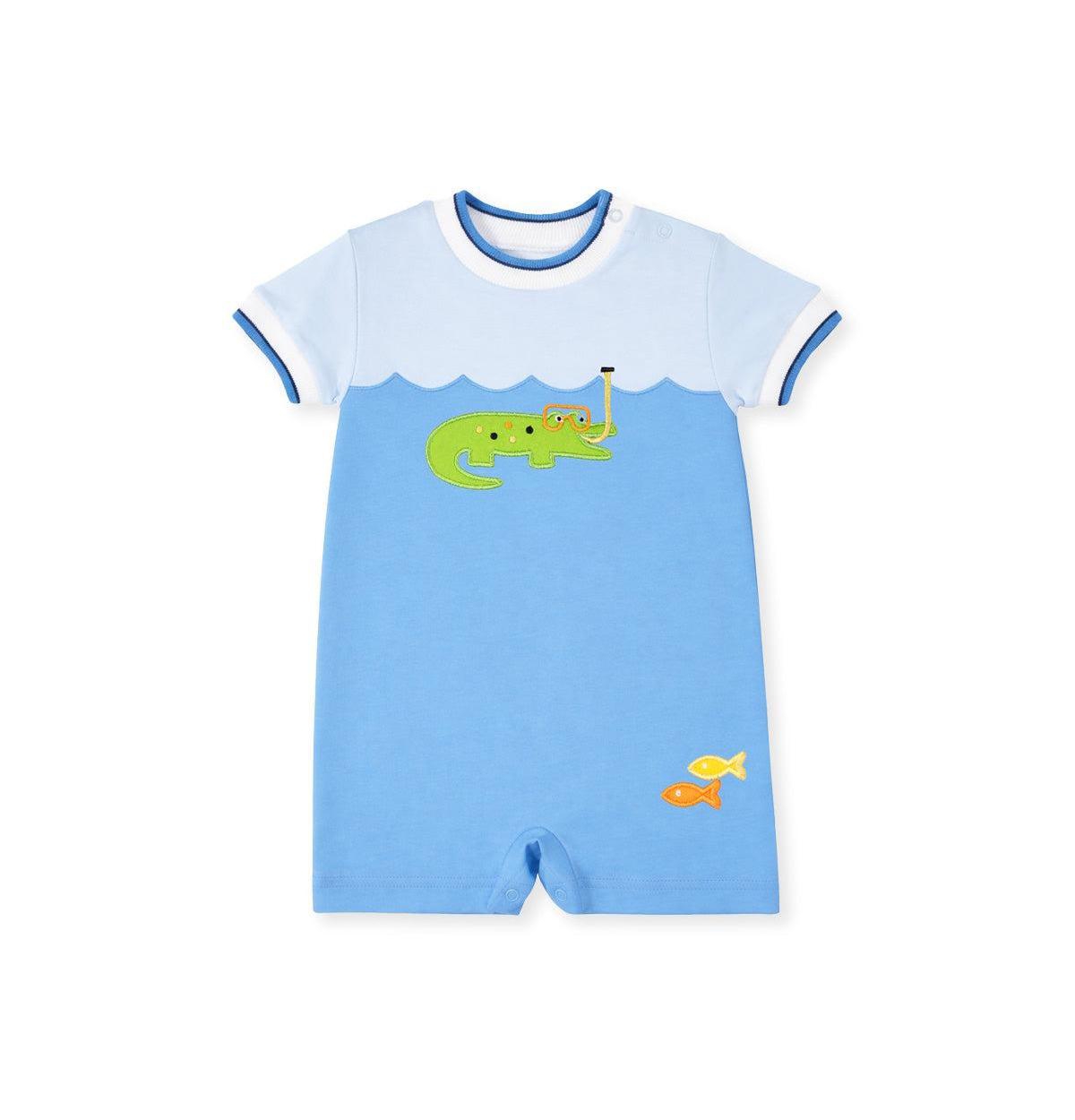 Click here for Florence Eiseman Baby Boy Knit Shortall With Scuba... prices