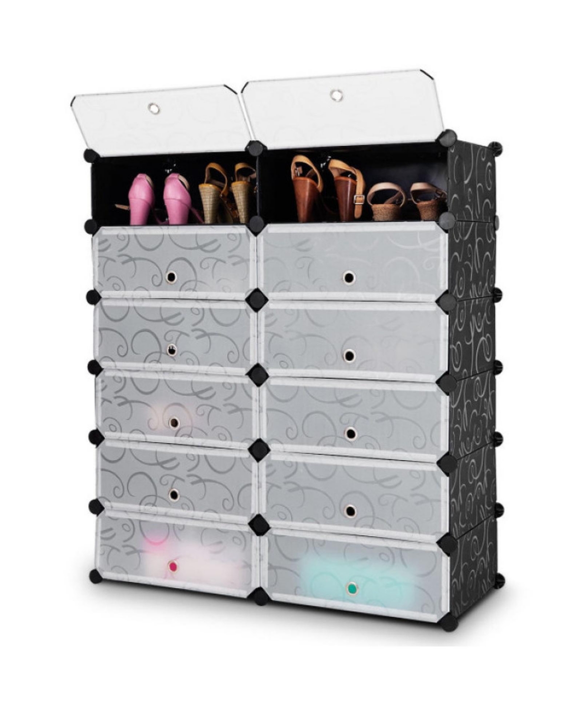 Click here for Gouun 12-Cube Diy Portable Plastic Shoe Rack Cabin... prices