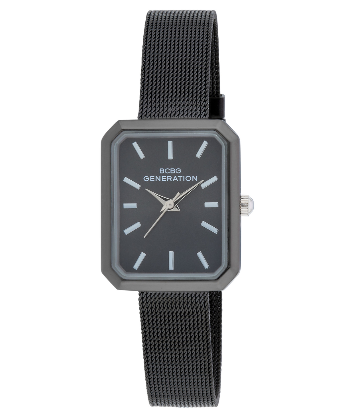 Click here for BCBGeneration Womens Quartz Rectangle Mesh Bracele... prices