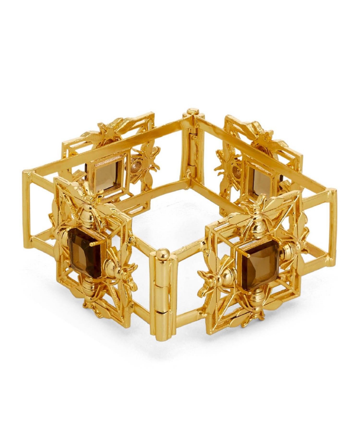 Click here for Dhwani Bansal 22k Gold Plated Mori Bracelet with B... prices