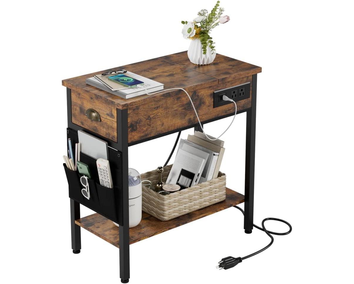 Click here for gaomon Side Table with Charging Station  End Table... prices