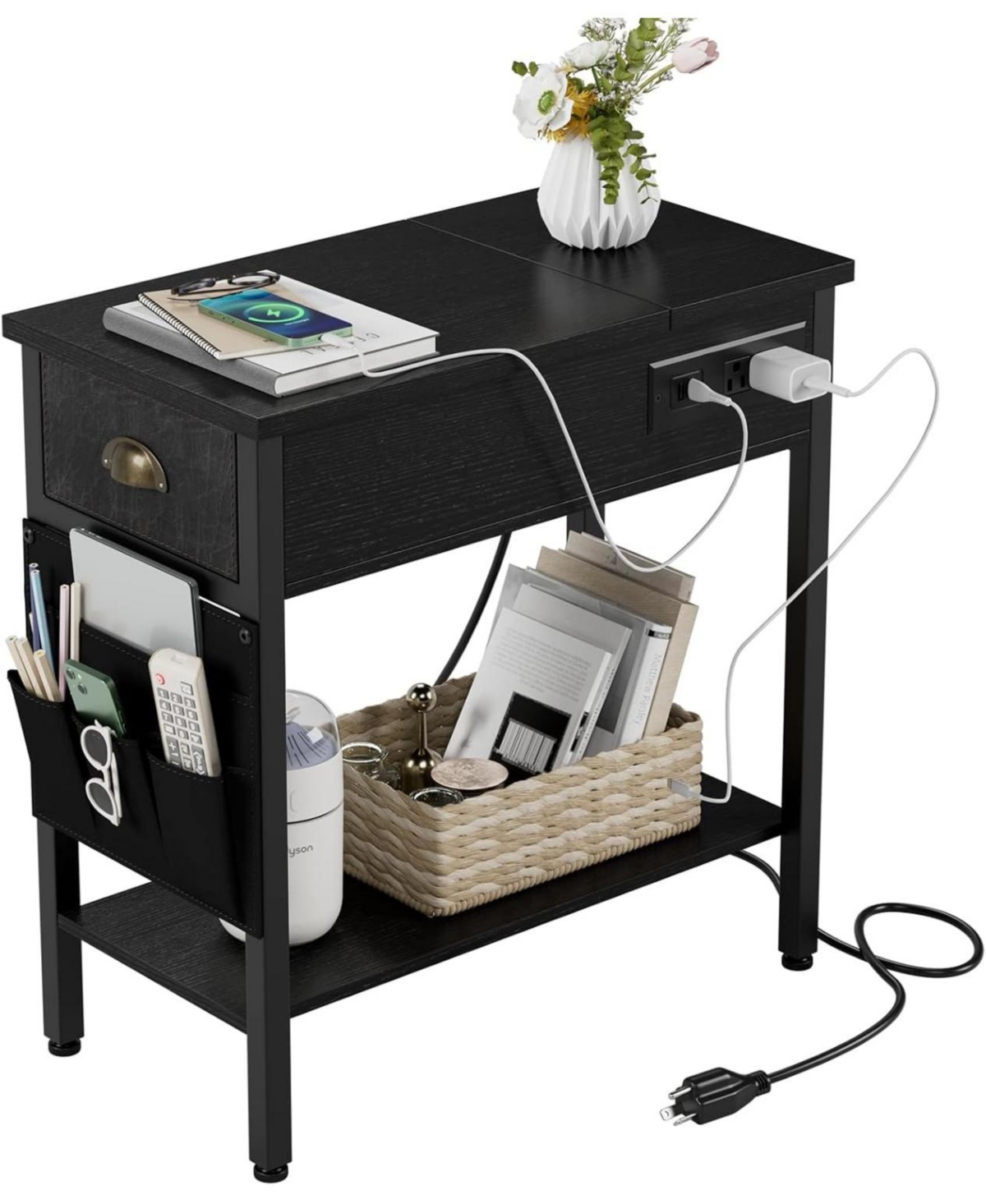 Click here for gaomon Side Table with Charging Station  End Table... prices