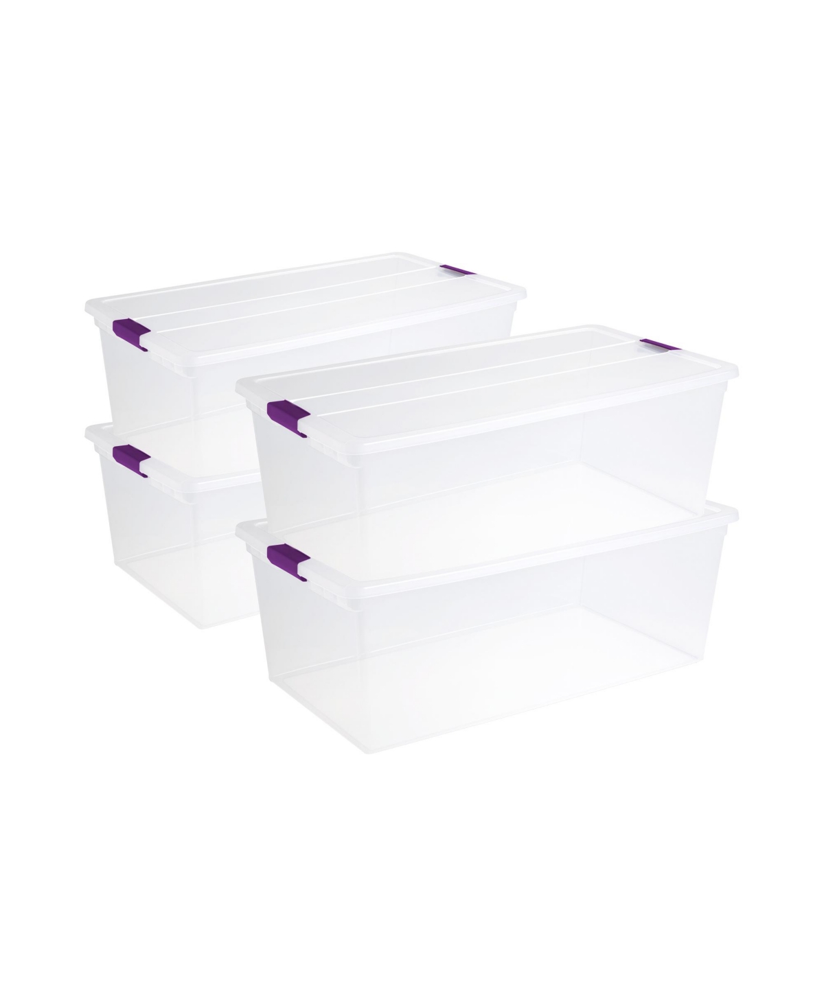 Click here for Sterilite 66 Quart Clear Plastic Latching Handle S... prices