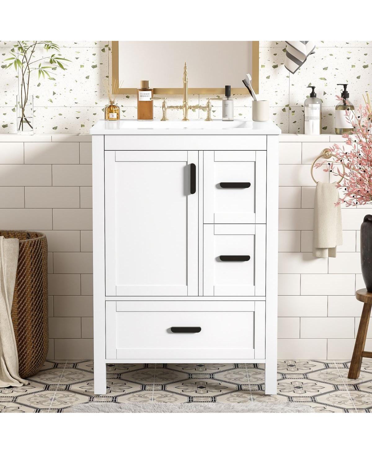 Click here for Thirtypeachy 24 Modern Solid Wood Mdf Vanity With... prices