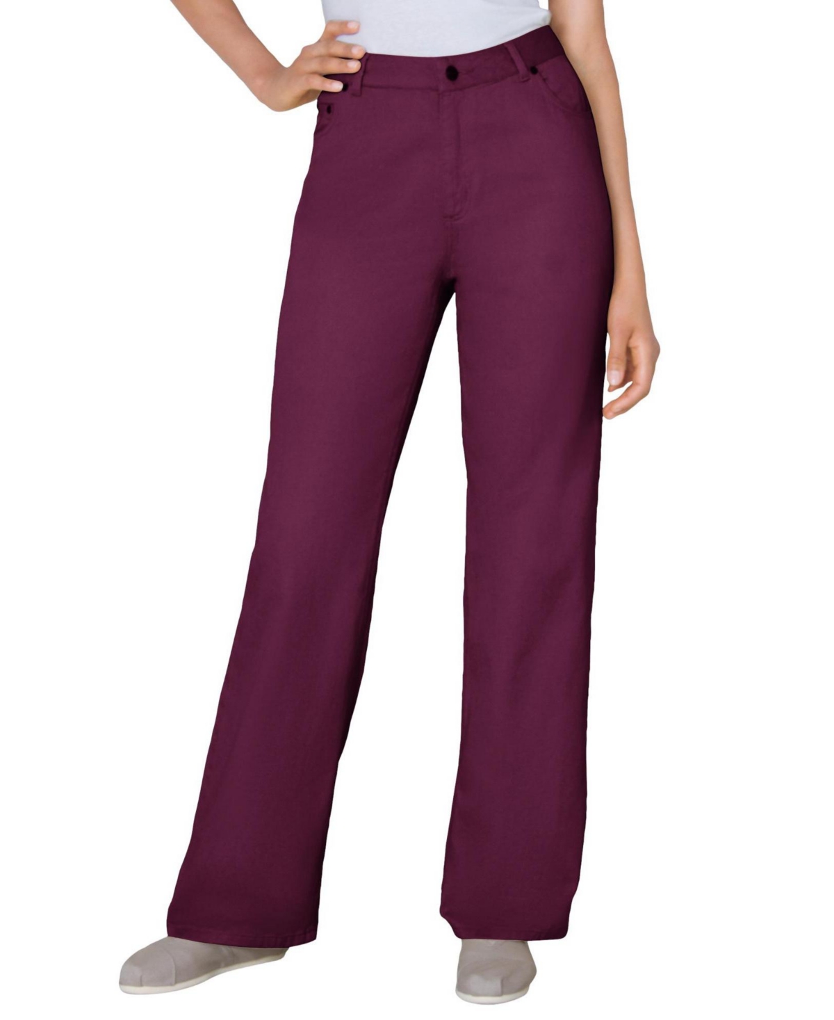 Click here for Woman Within Petite Perfect Relaxed All-Cotton Den... prices