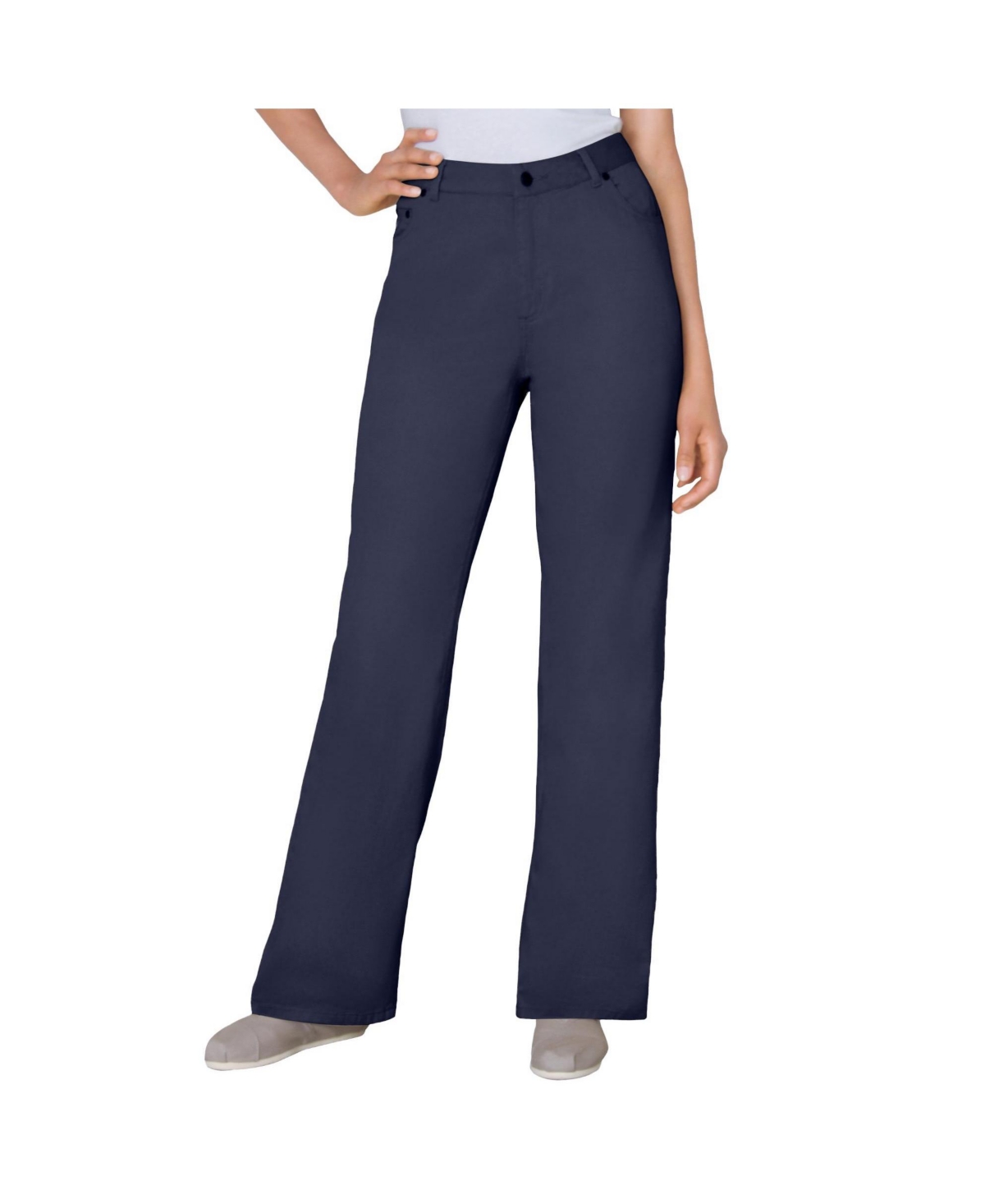 Click here for Woman Within Petite Perfect Relaxed All-Cotton Den... prices