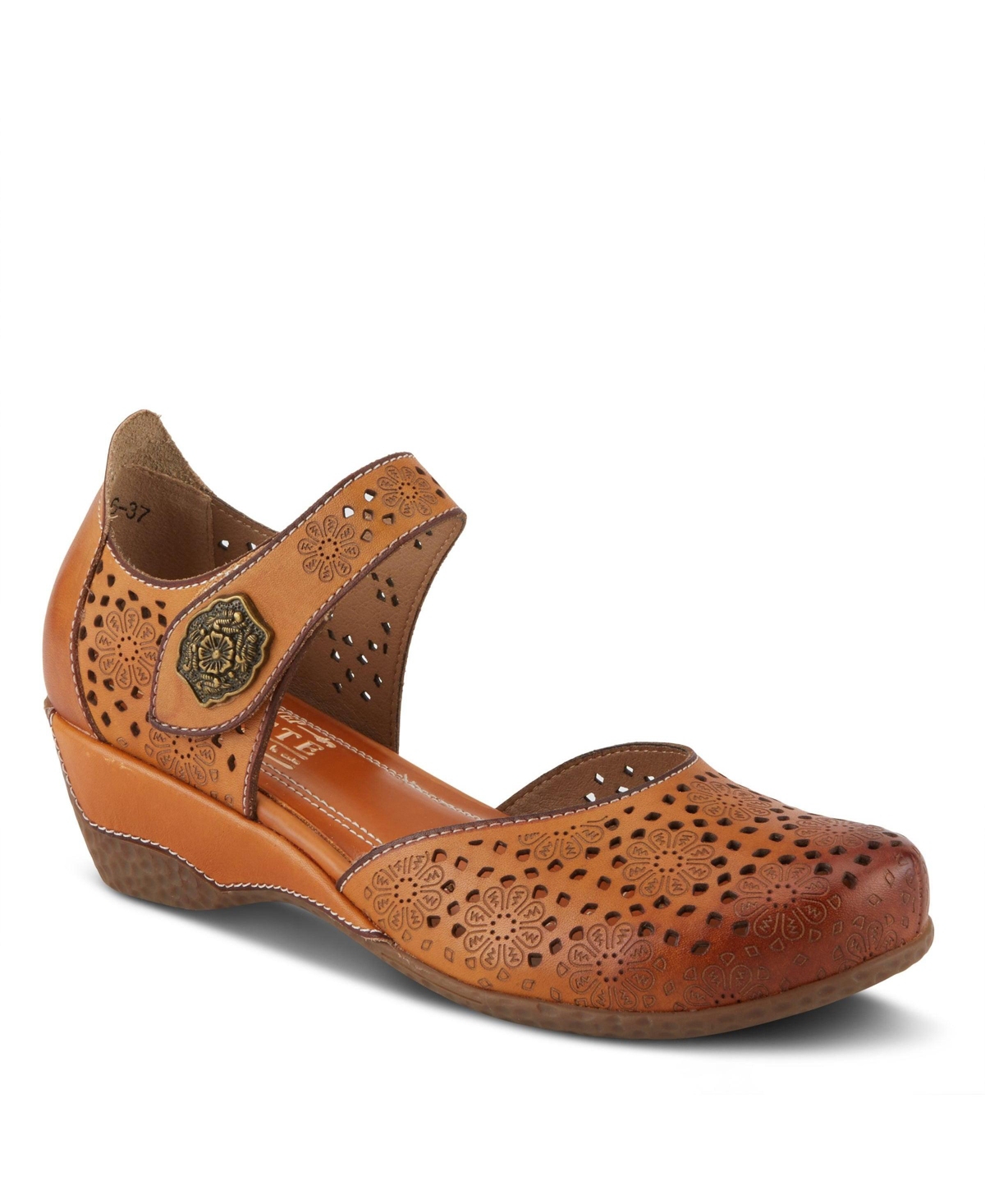 Click here for LArtiste Womens Americana Wedge Mary Jane with Buc... prices