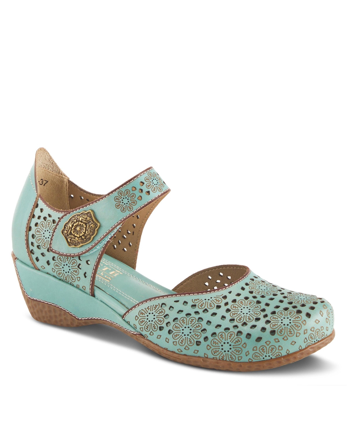 Click here for LArtiste Womens Americana Wedge Mary Jane with Buc... prices