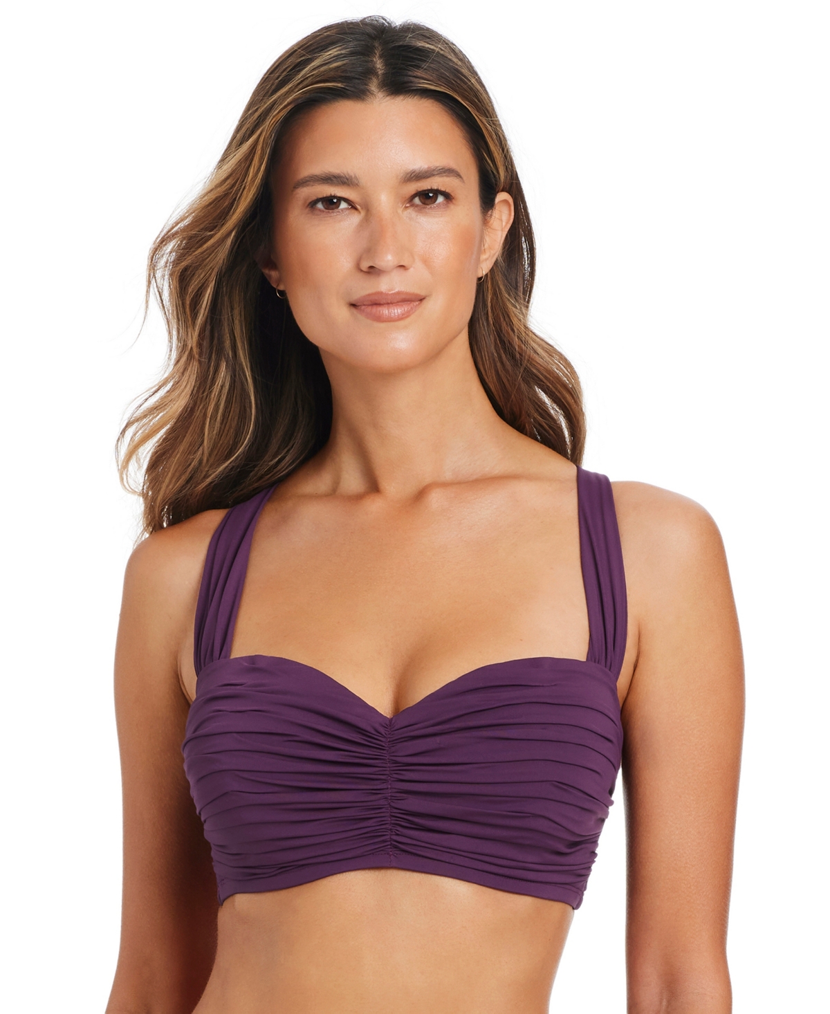 Click here for Bleu Rod Beattie Shirred Underwire D-Cup Bikini To... prices