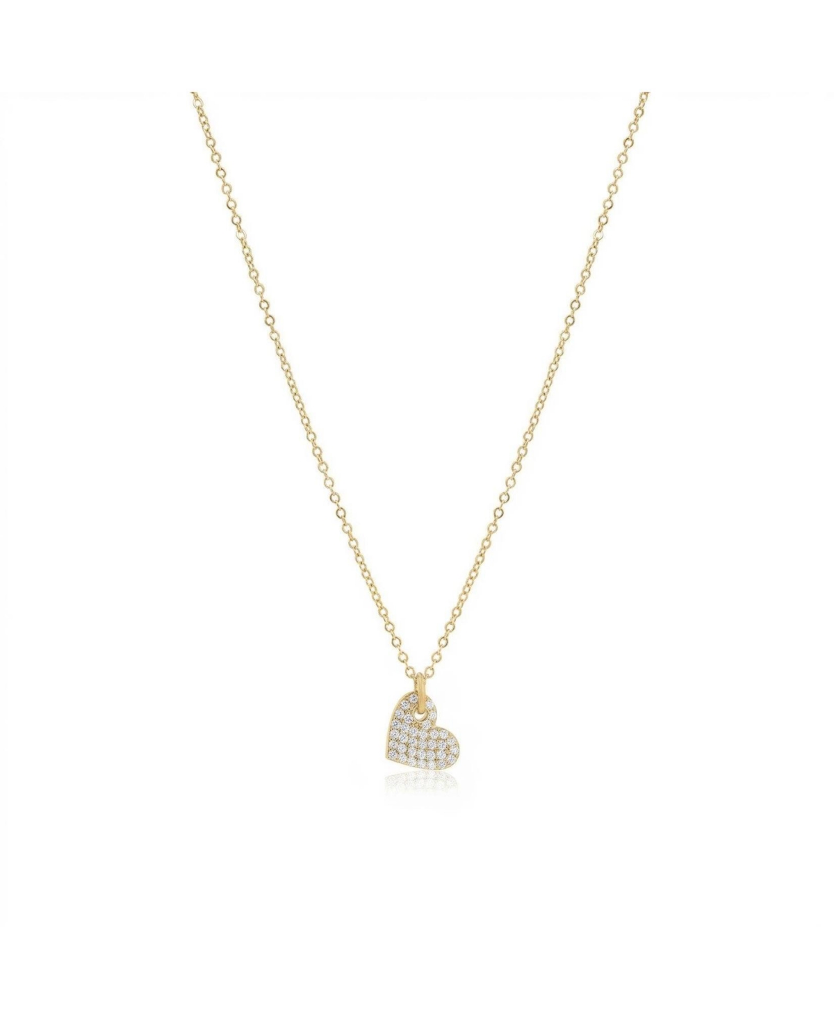 Click here for The Lovery Mini Asymmetrical Cz Heart Necklace 14K... prices