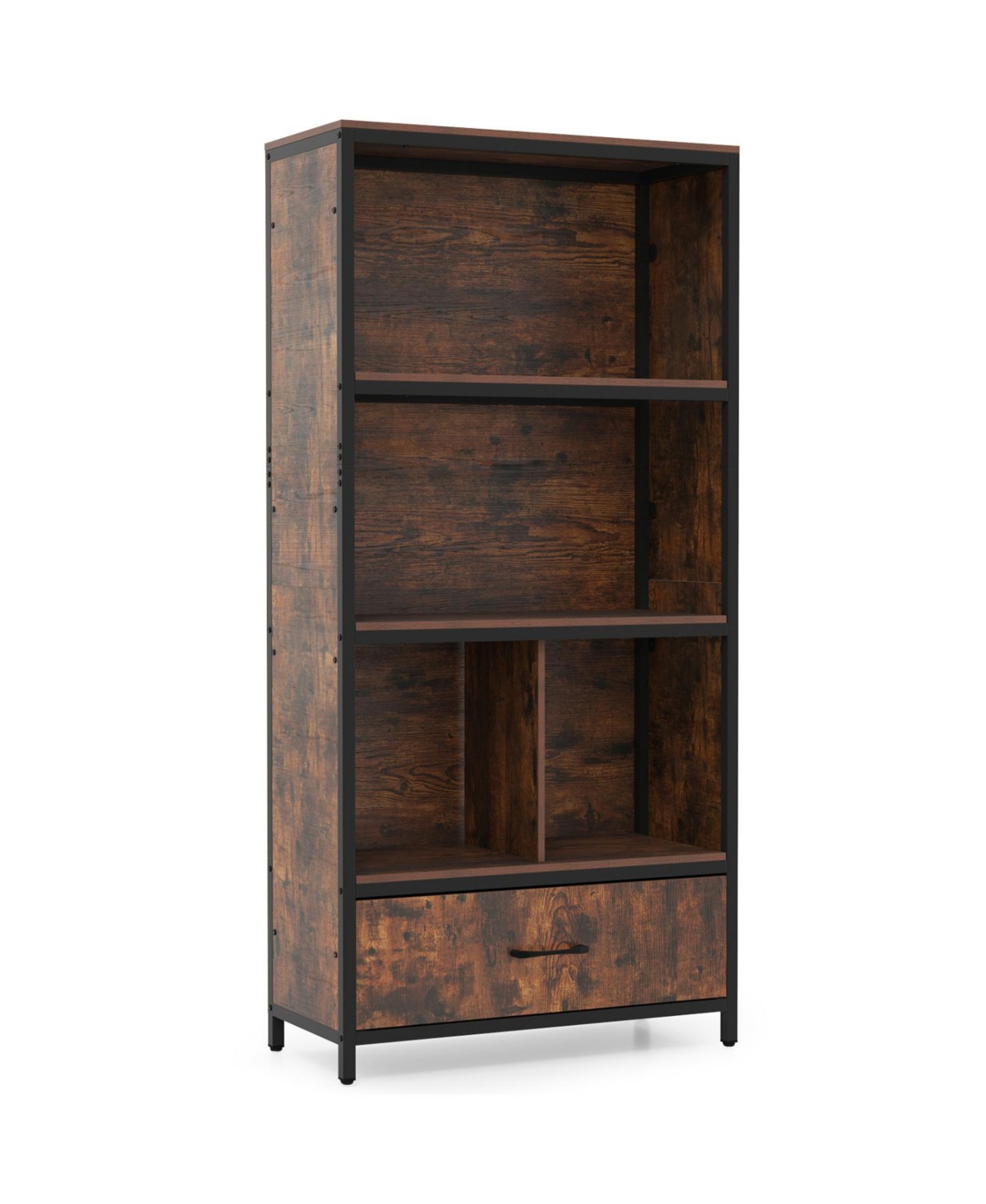 Click here for Slickblue Freestanding 56-Inch Bookcase with 5 Tie... prices