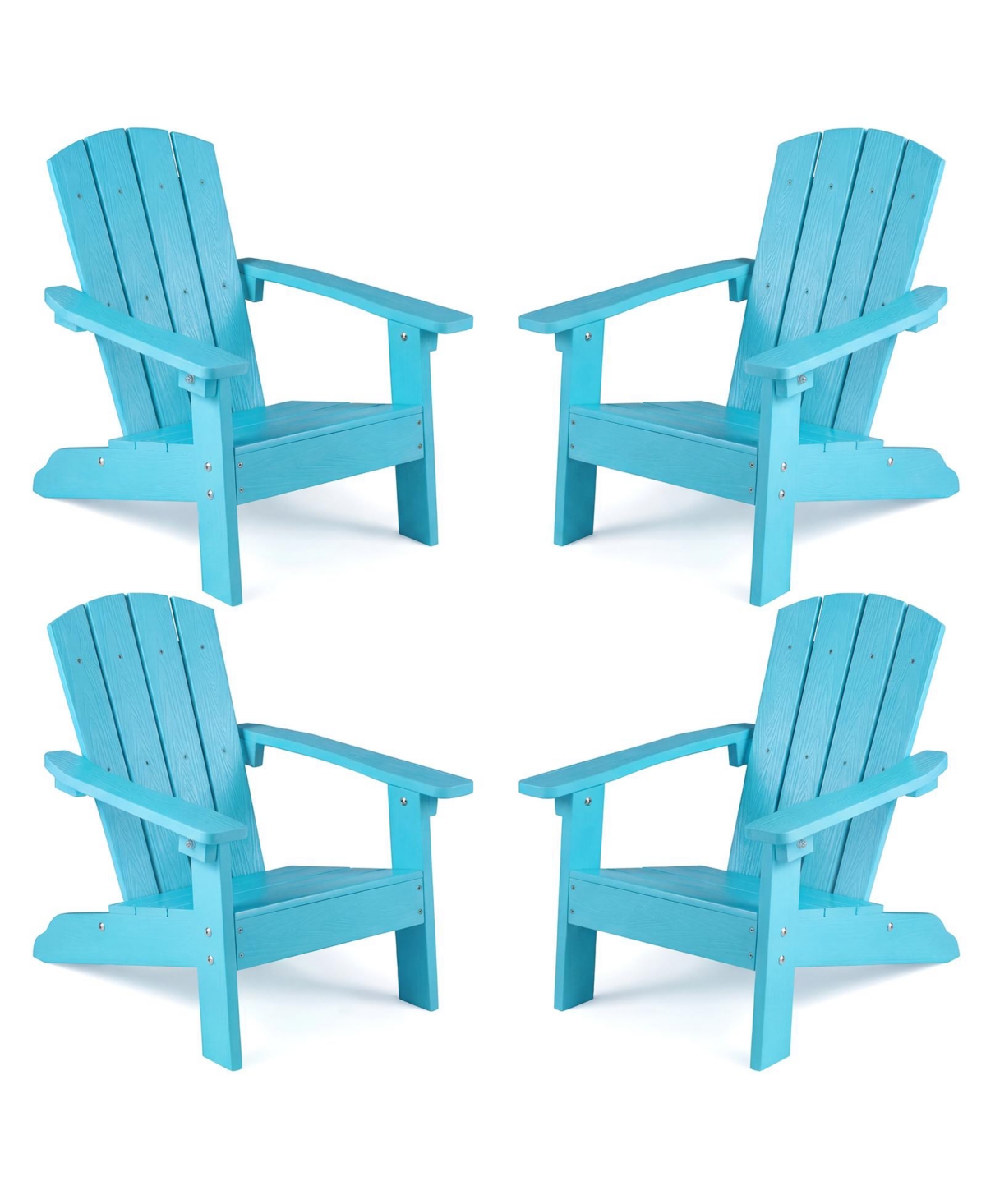 Click here for Gymax 4 Piece Kids Adirondack Chair All-Weather Hi... prices