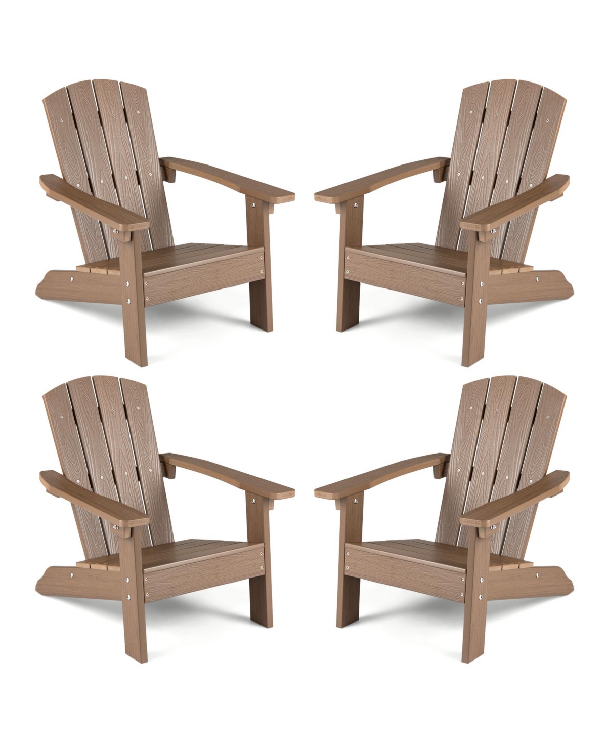 Click here for Gymax 4 Piece Kids Adirondack Chair All-Weather Hi... prices