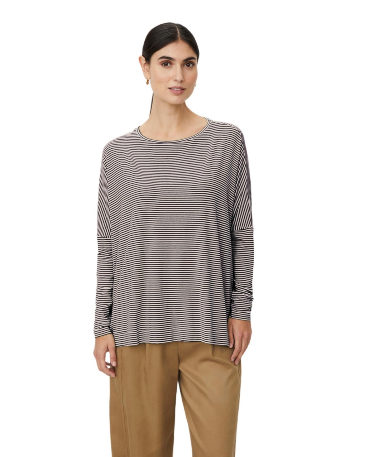 Click here for Masai Copenhagen Womens MaBarr Oversized Stripe T-... prices