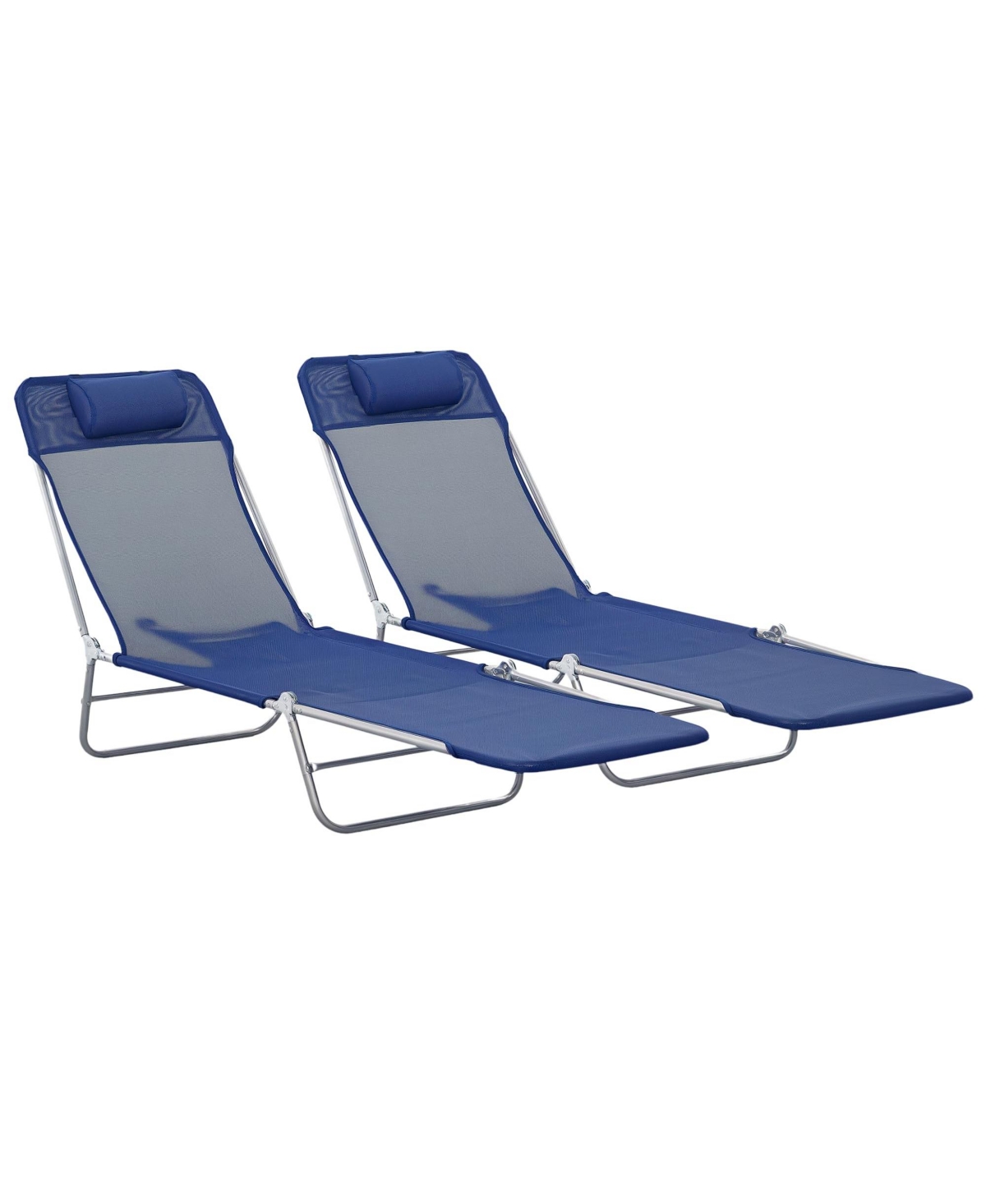 Click here for Aofar 2 Piece Folding Chaise Lounge Chairs Reclini... prices