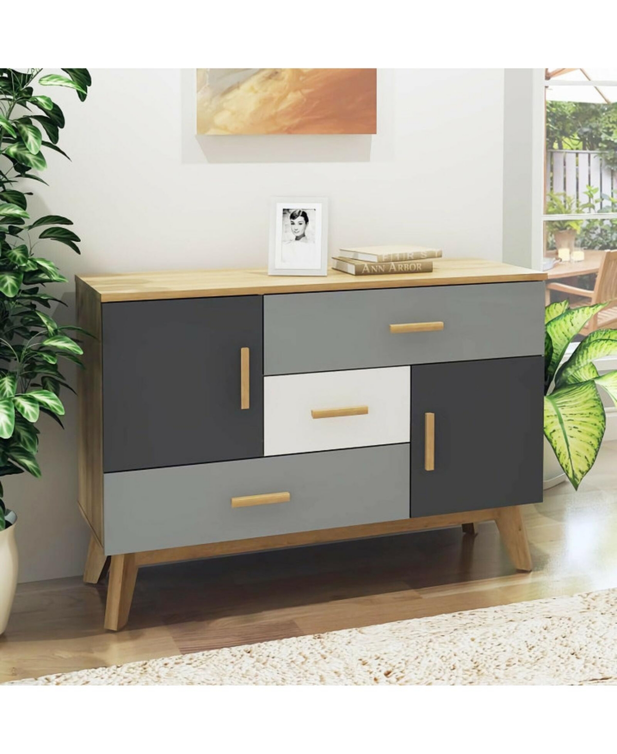 Click here for Gouun Free-Standing Storage Cabinet with 2 Doors a... prices